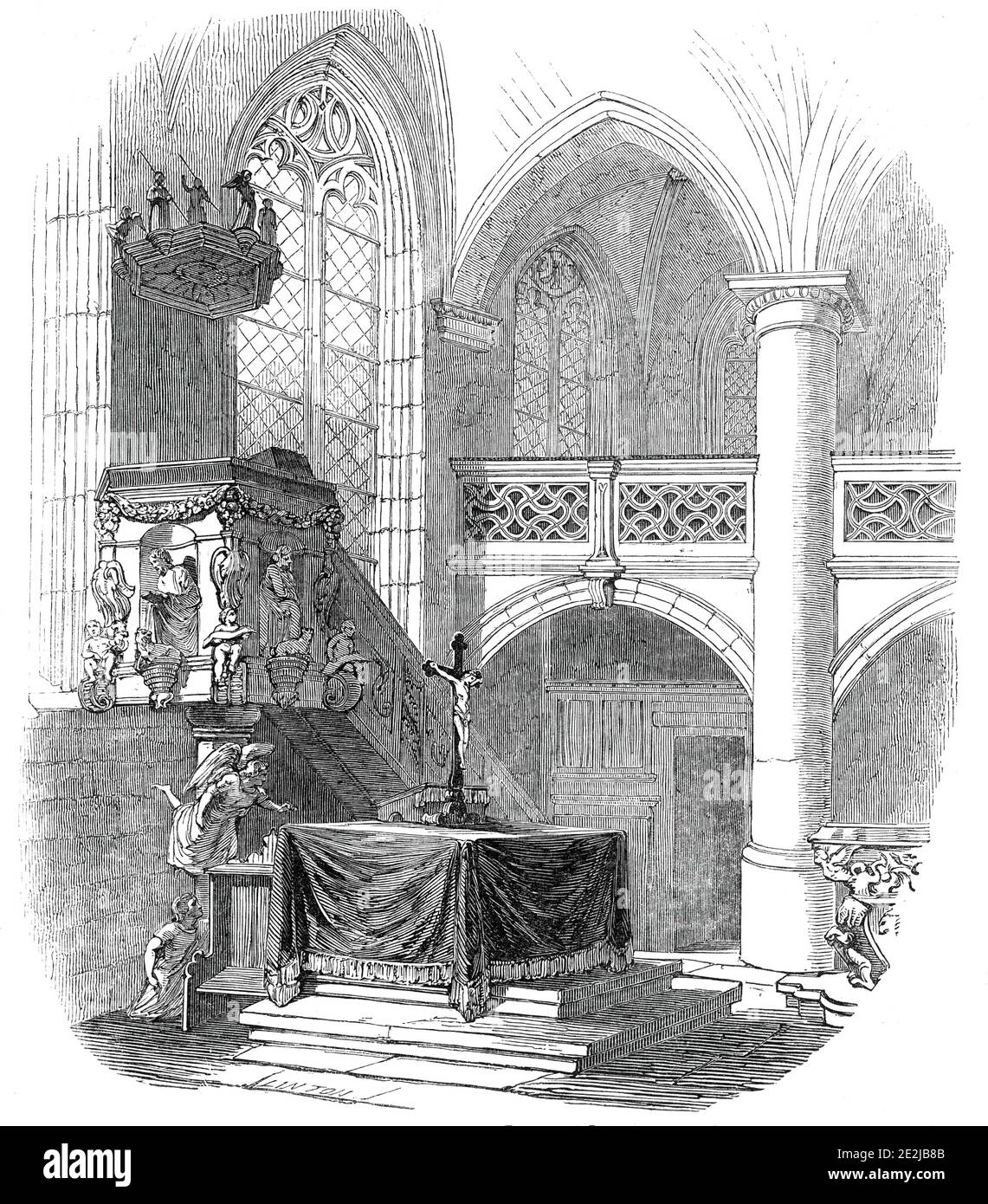 Chapel at Kalenberg - from His Royal Highness Prince Albert's drawing ...