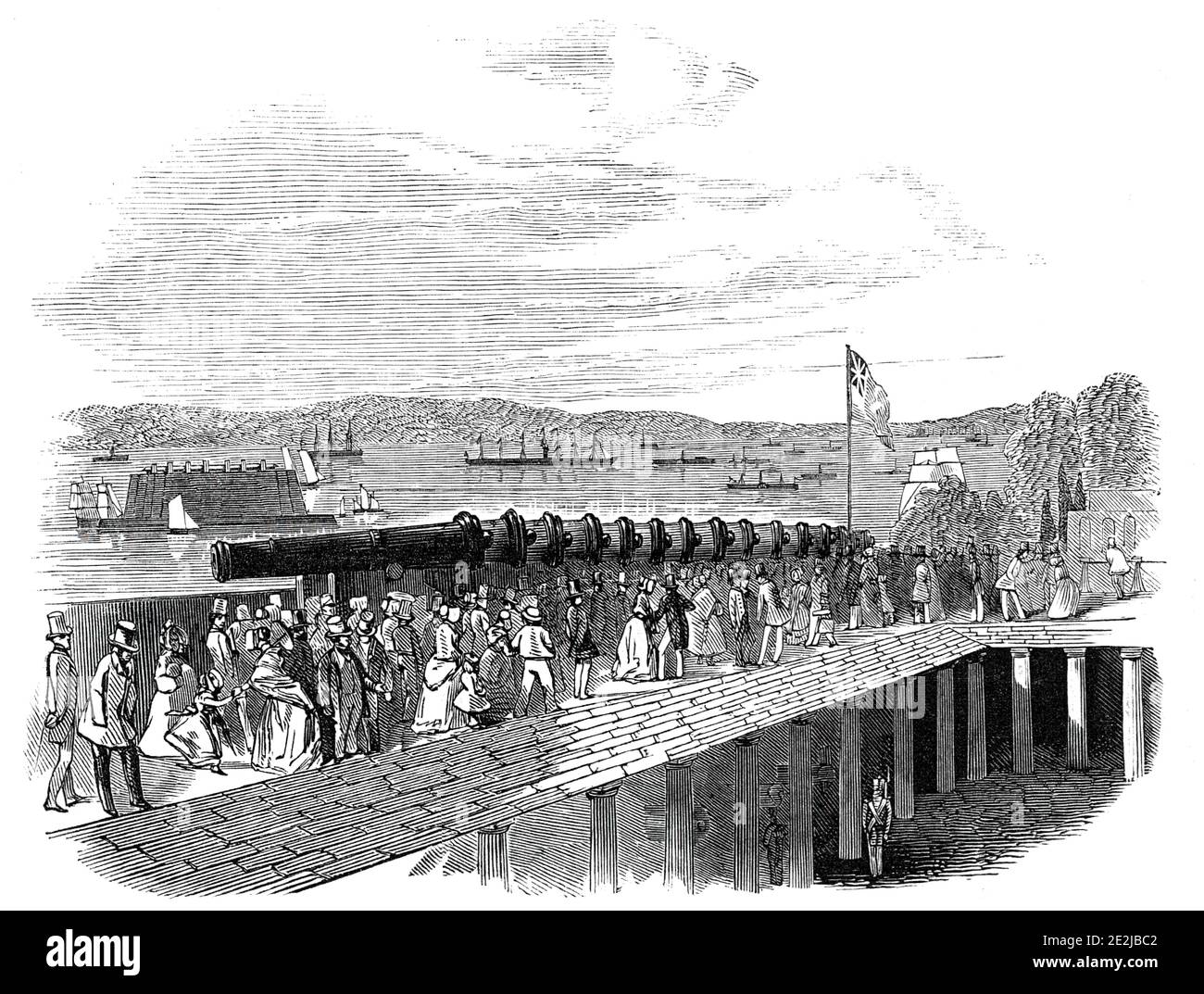 Arrival of "The Great Britain" Steam-Ship at New York, 1845. The SS ...