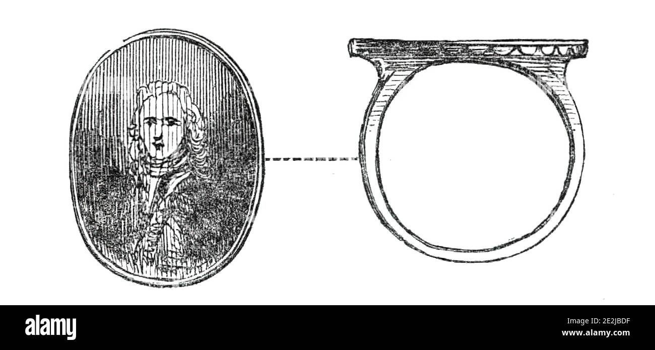 Signet-ring of the Pretender, 1845. Ring said to belong to pretender to ...