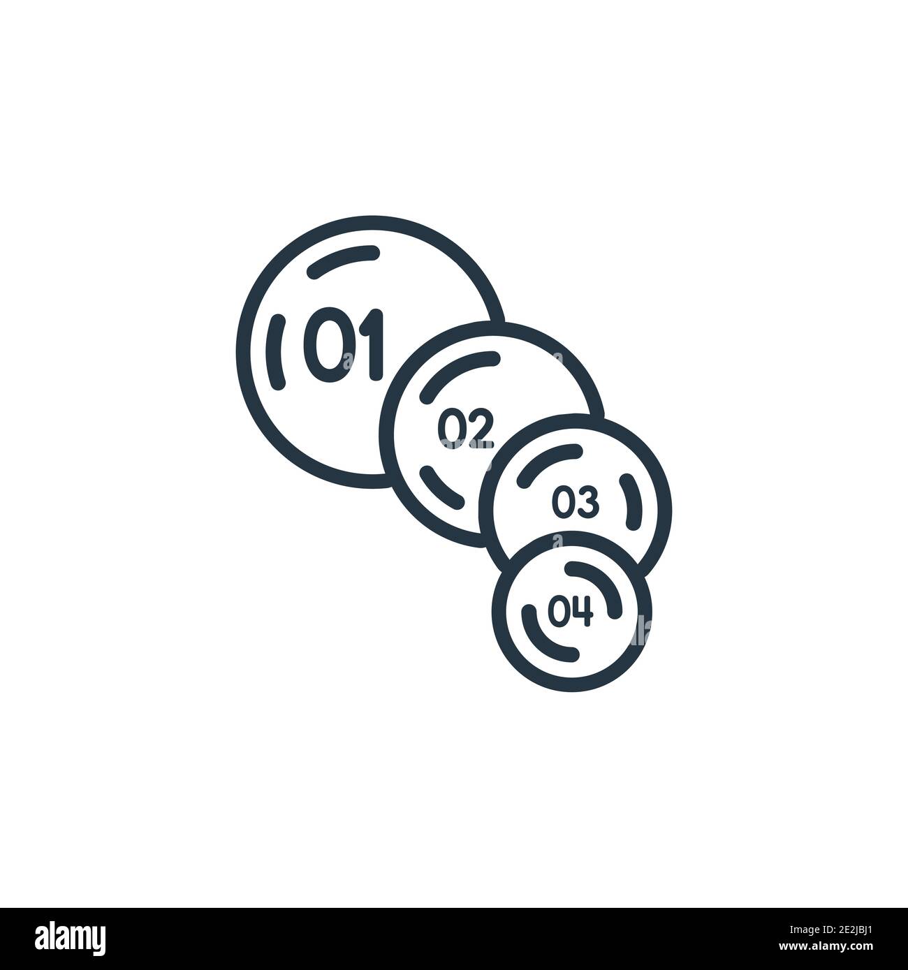 Dots outline vector icon. Thin line black dots icon, flat vector simple ...