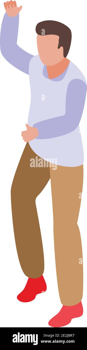 Solving problem person icon. Isometric of solving problem person vector ...