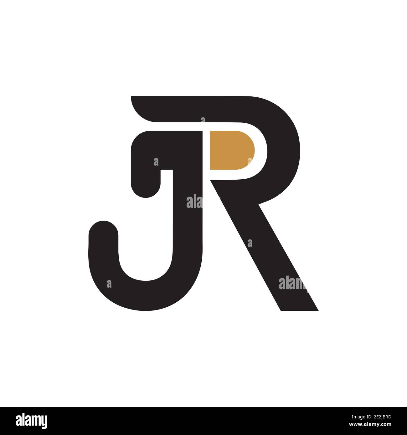 Initial jr letter logo vector template design. Creative abstract letter ...