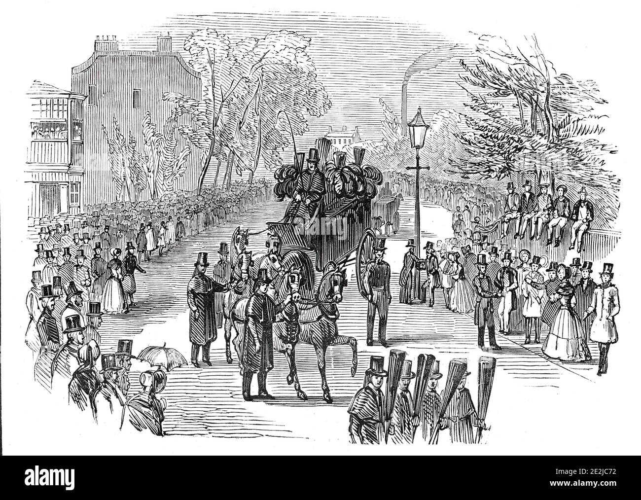 Funeral procession mourners hearse hi-res stock photography and images ...