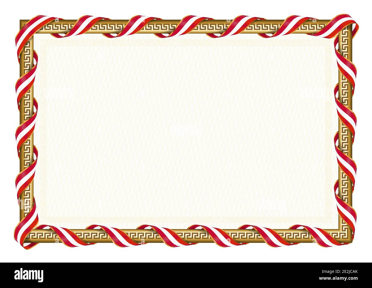 Horizontal frame and border with Denmark flag, template elements for ...