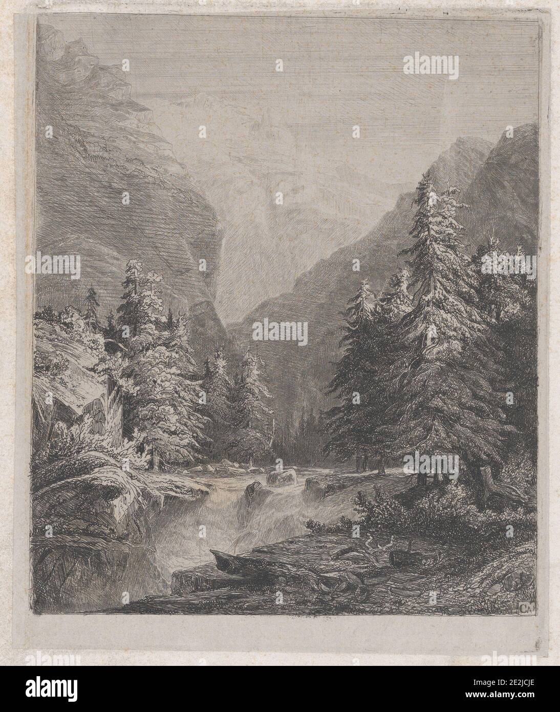 Landscape, 19th century Stock Photo - Alamy