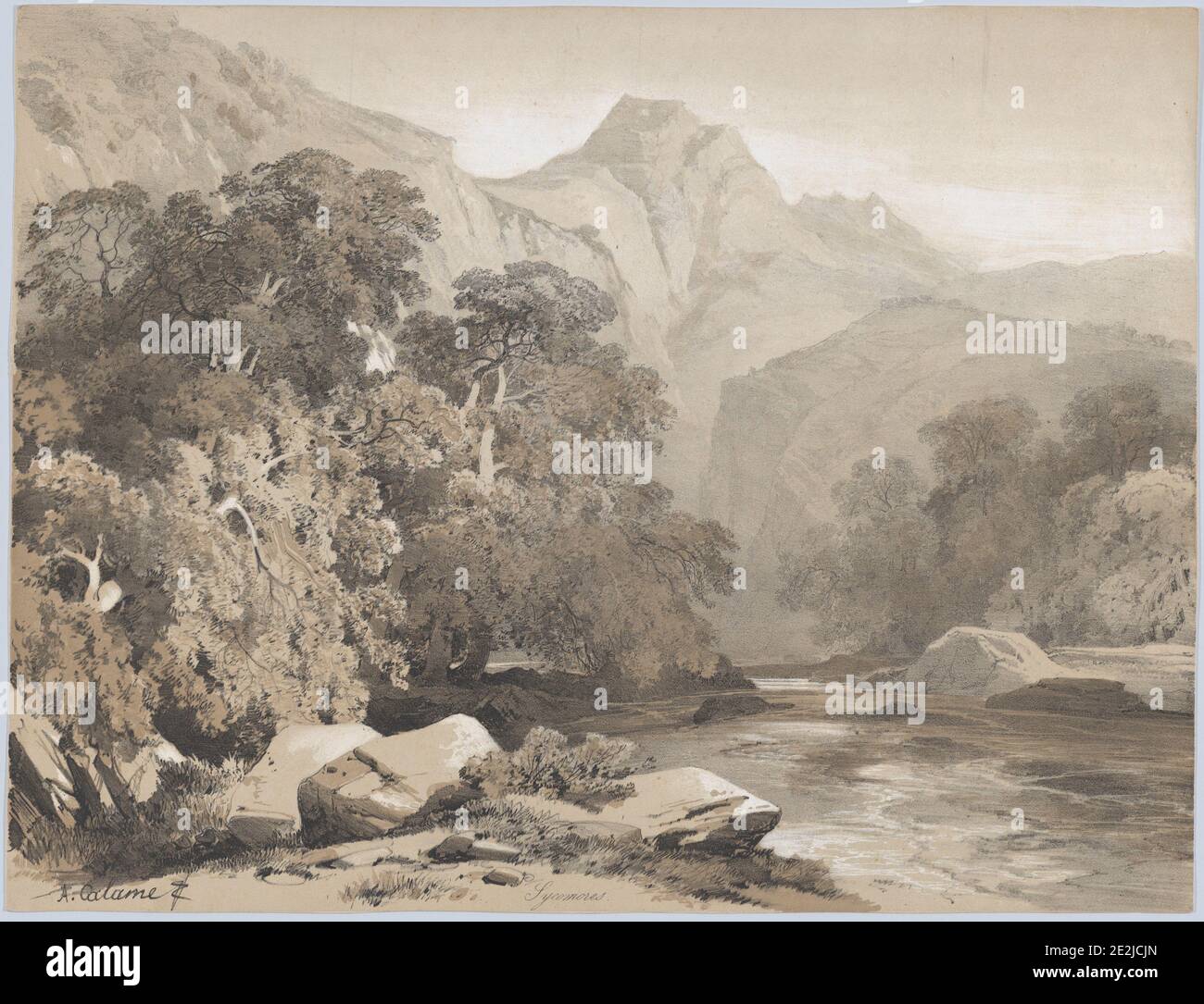 Landscape, 19th century Stock Photo - Alamy