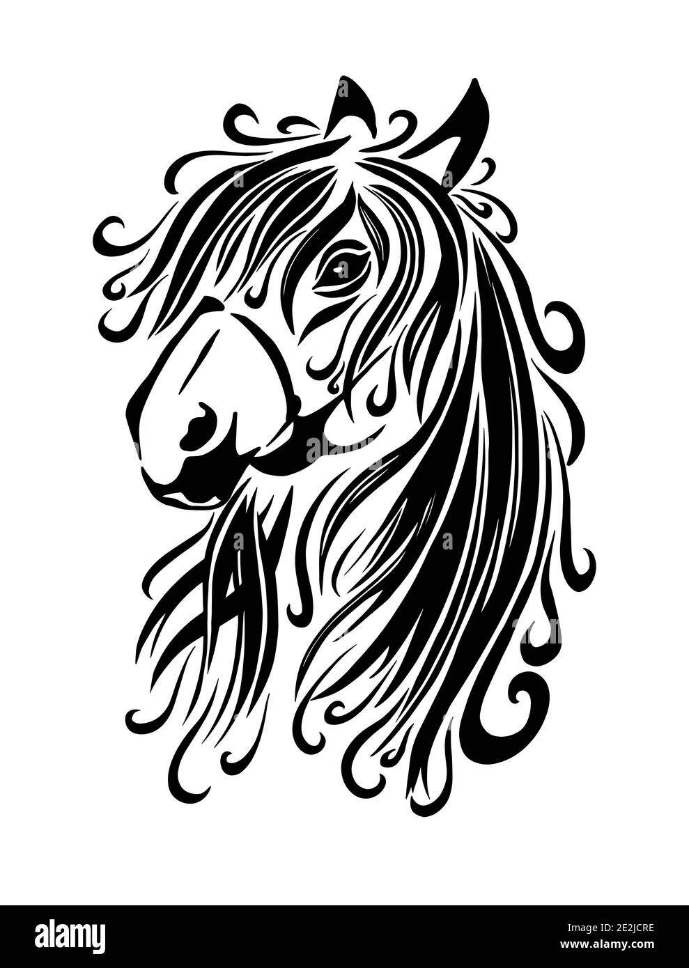 Face mare Cut Out Stock Images & Pictures - Alamy