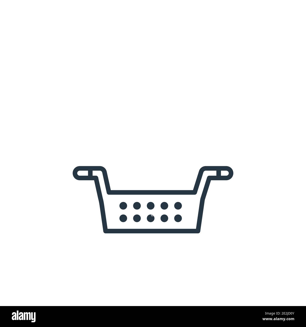 Sugar sifter outline vector icon. Thin line black sugar sifter icon ...