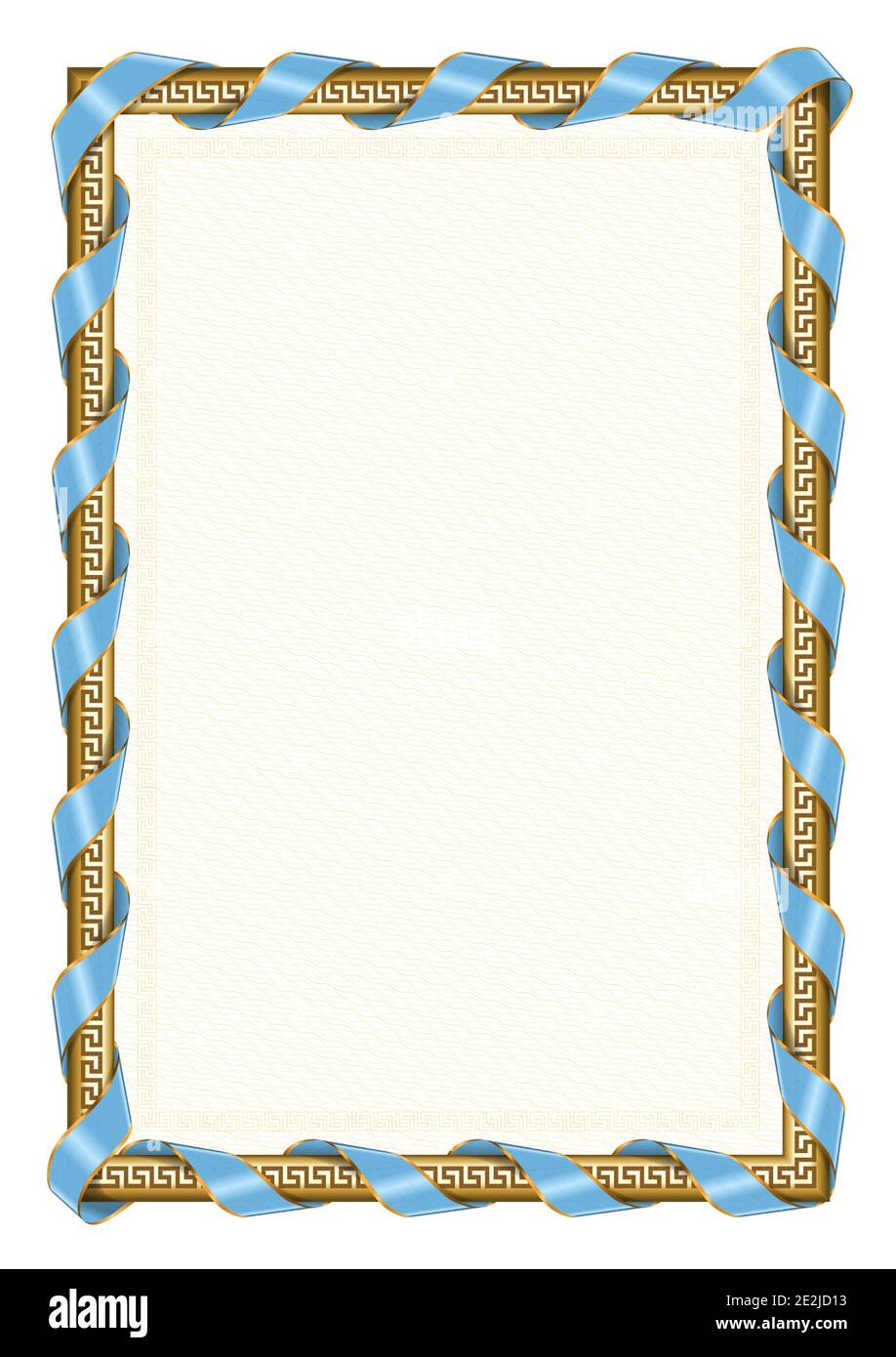 Vertical frame and border with Fiji flag, template elements for your ...