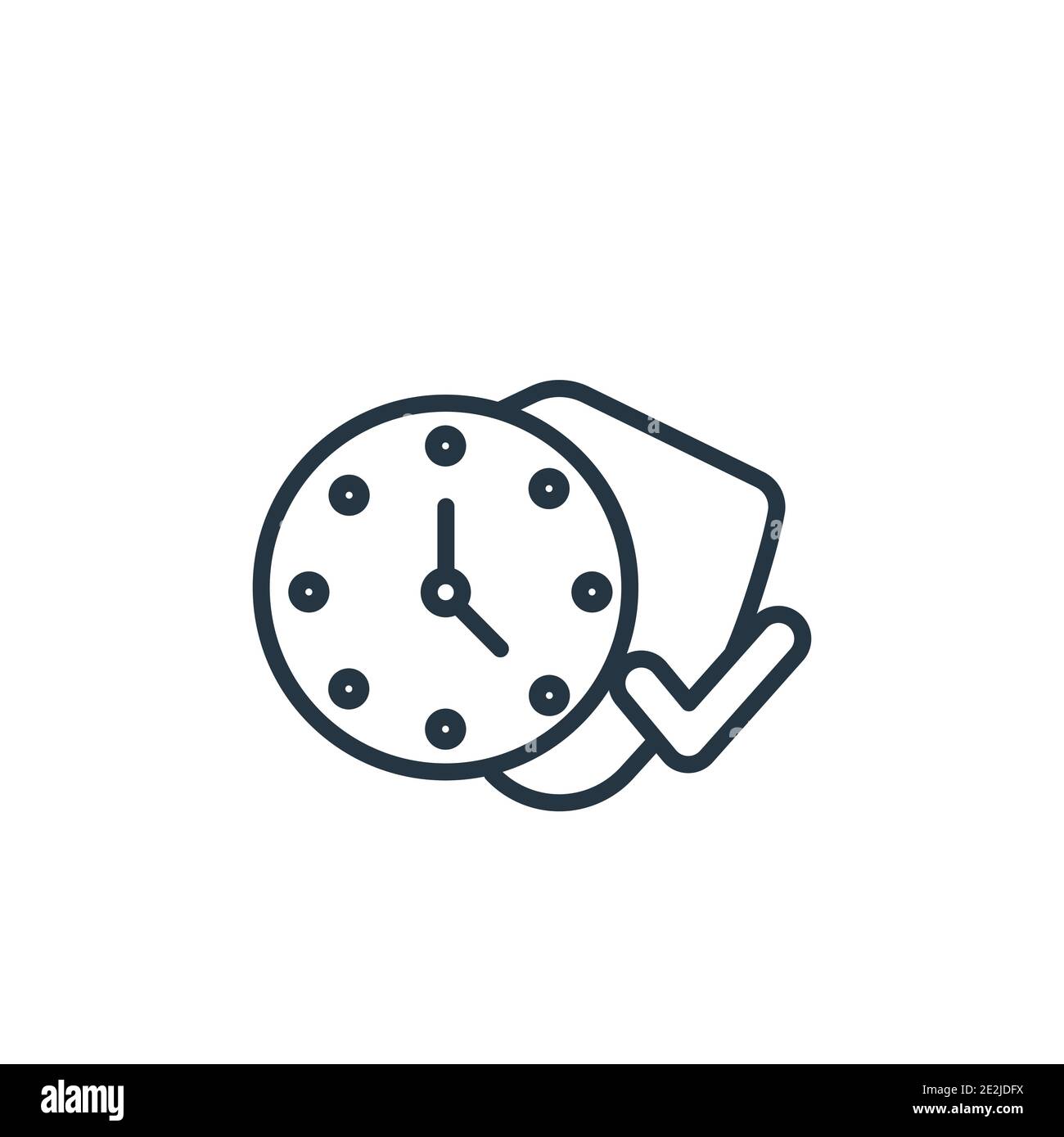 Long term protection outline vector icon. Thin line black long term ...
