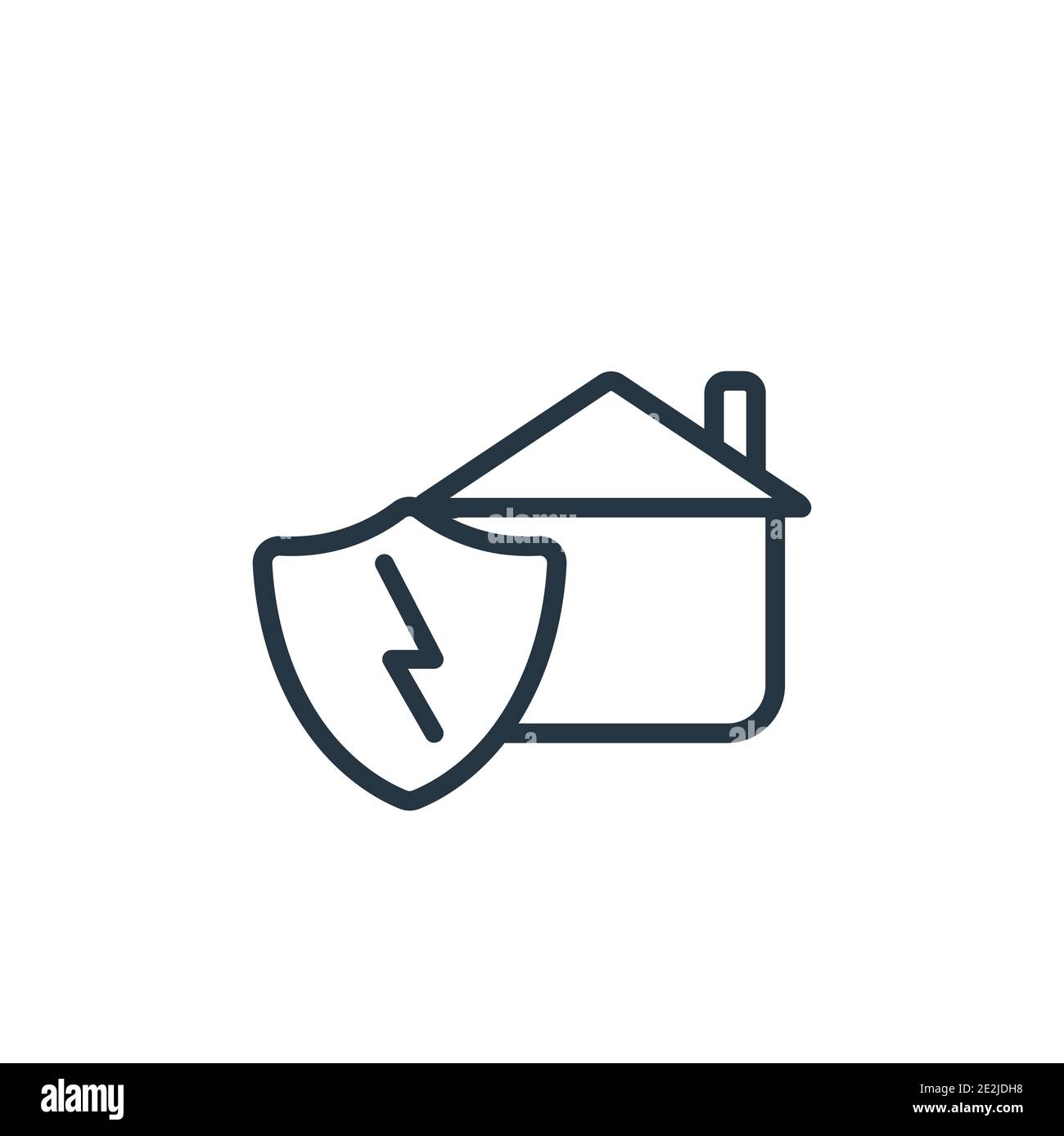Disaster outline vector icon. Thin line black disaster icon, flat ...