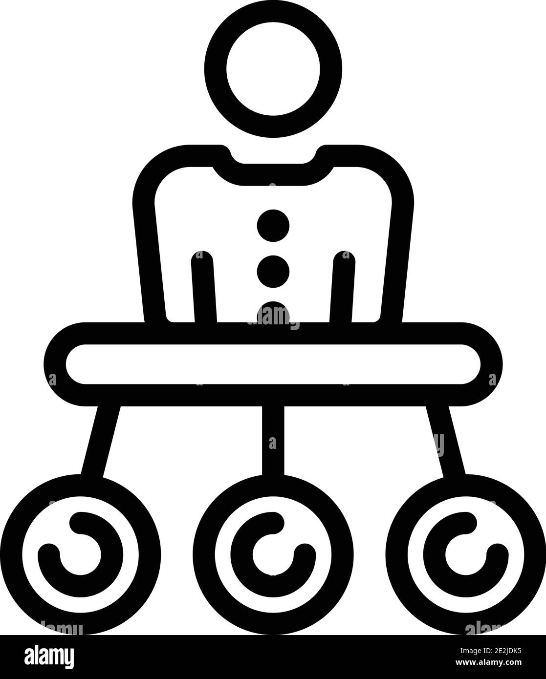 Business collaboration management icon. Outline business collaboration ...