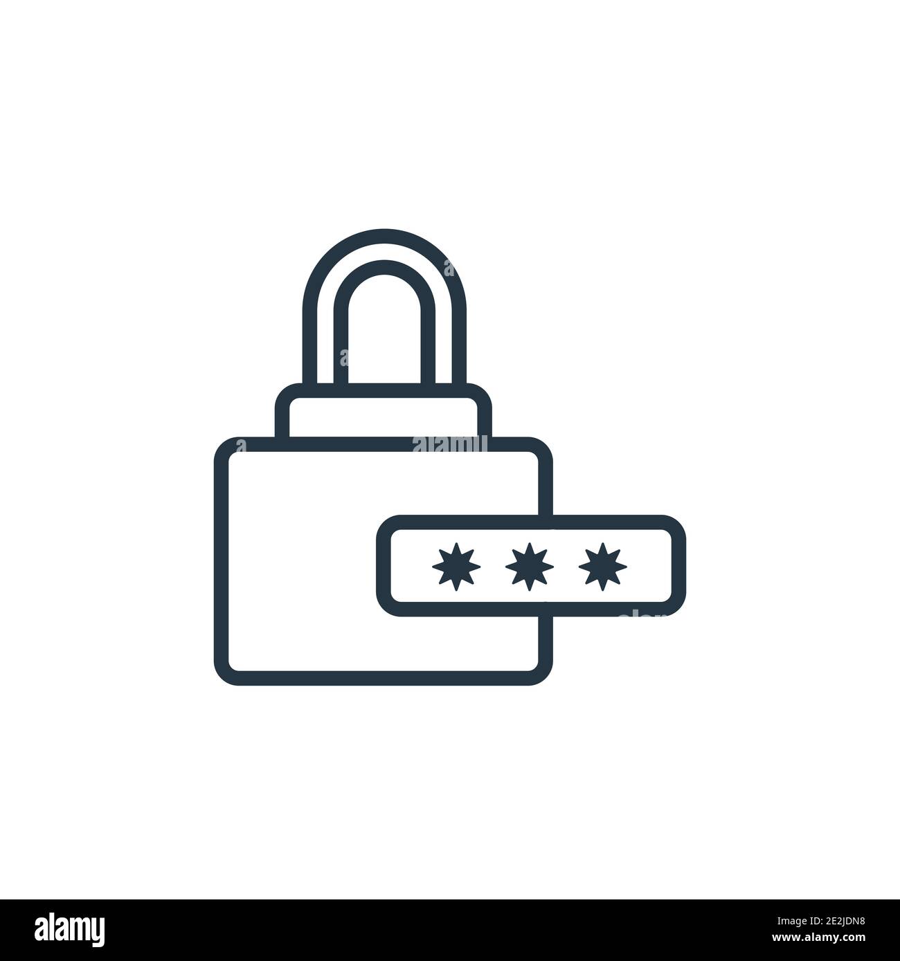 Pin Code Outline Vector Icon Thin Line Black Pin Code Icon Flat Vector Simple Element