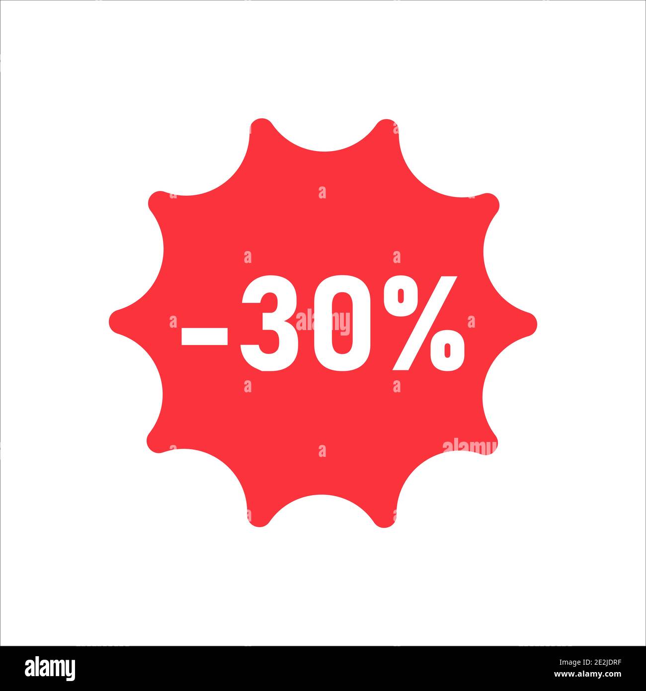 30 percent discount icon on white background. Vector Stock Vector Image ...