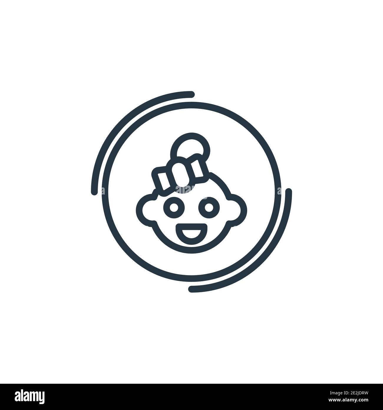 Button outline vector icon. Thin line black button icon, flat vector ...