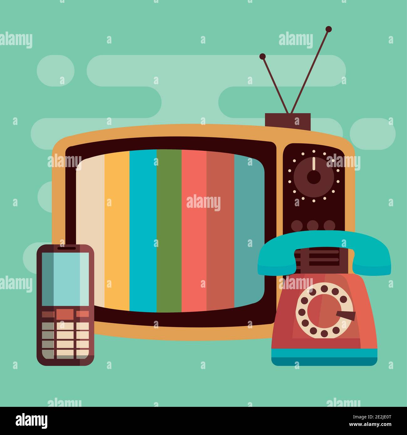 Video telephone vintage Stock Vector Images - Alamy