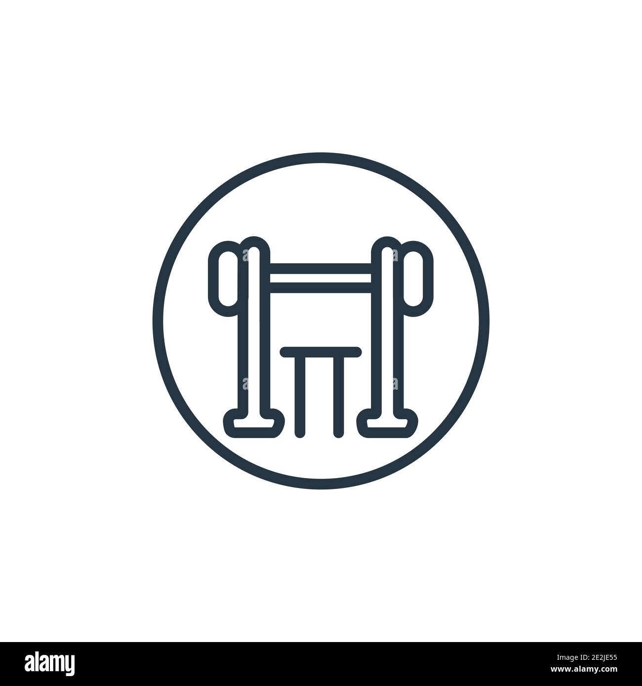 Press outline vector icon. Thin line black press icon, flat vector ...