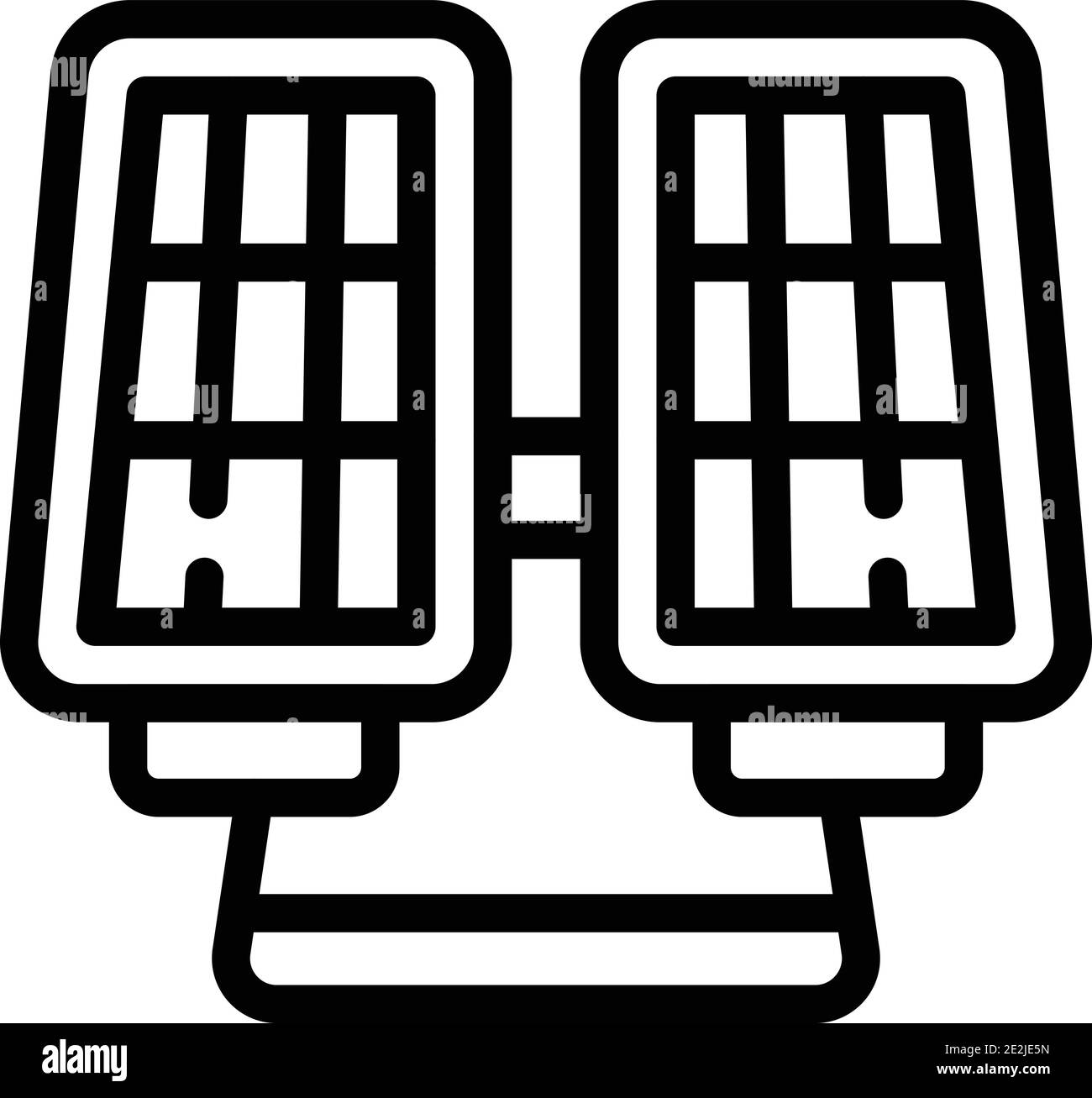Solar panel icon. Outline solar panel vector icon for web design ...