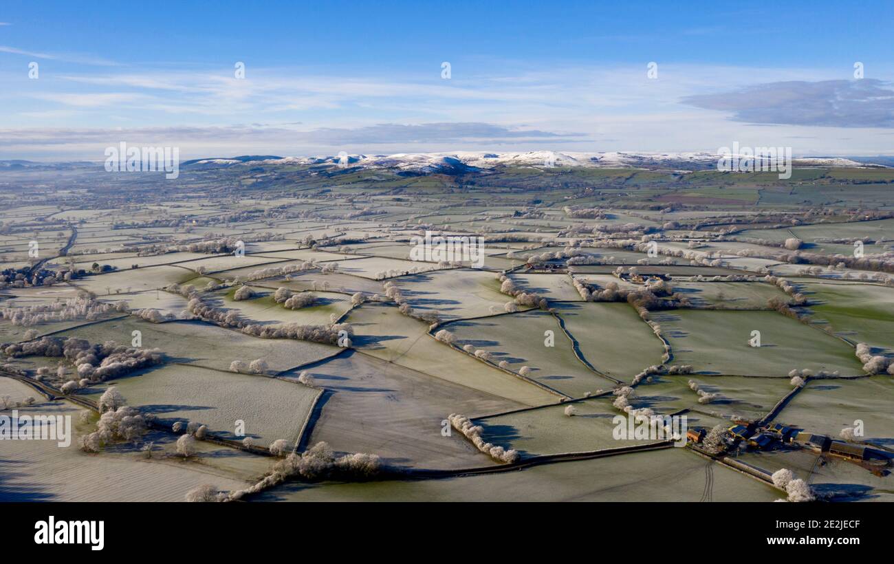 Aerial view of much wenlock hi-res stock photography and images - Alamy