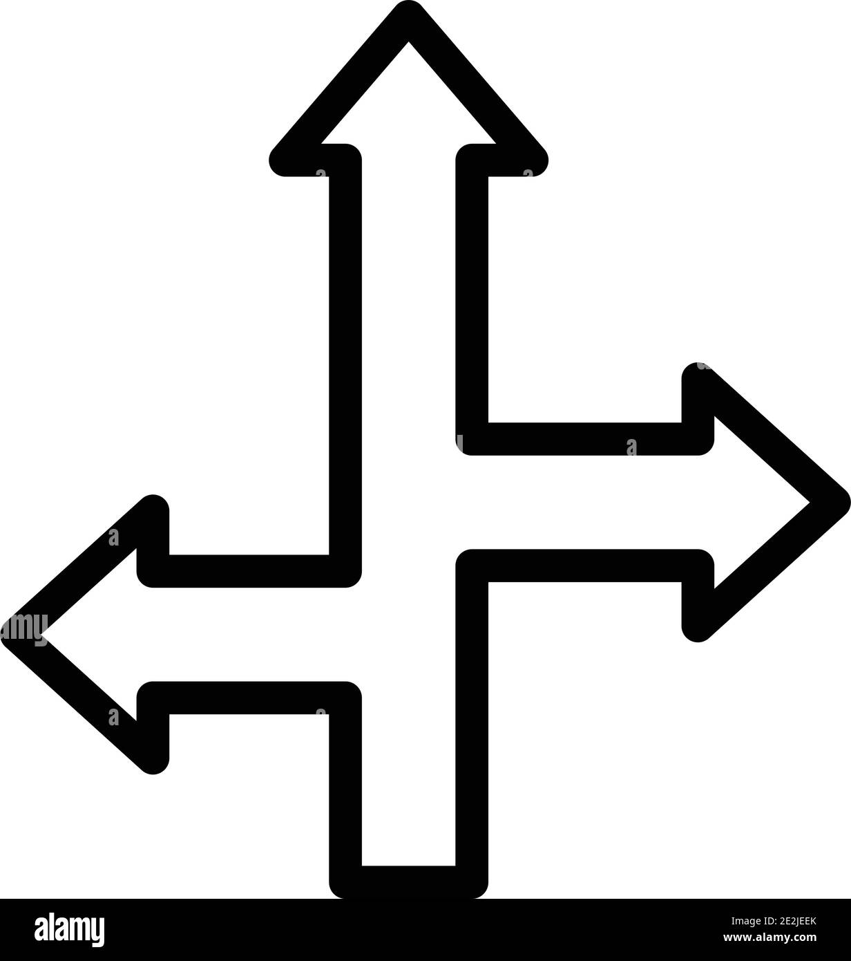 Arrows direction icon. Outline arrows direction vector icon for web ...