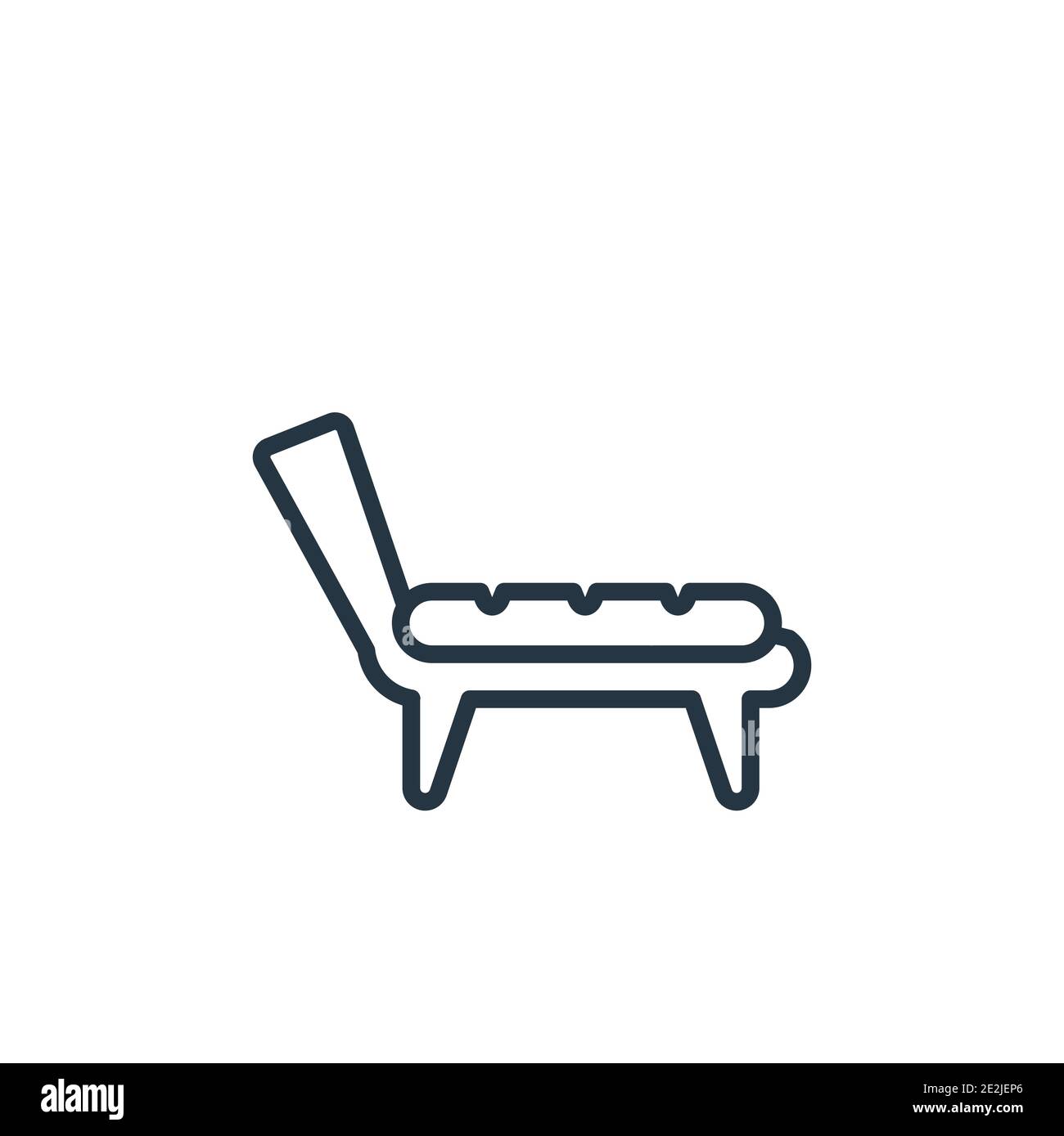 Divan outline vector icon. Thin line black divan icon, flat vector ...