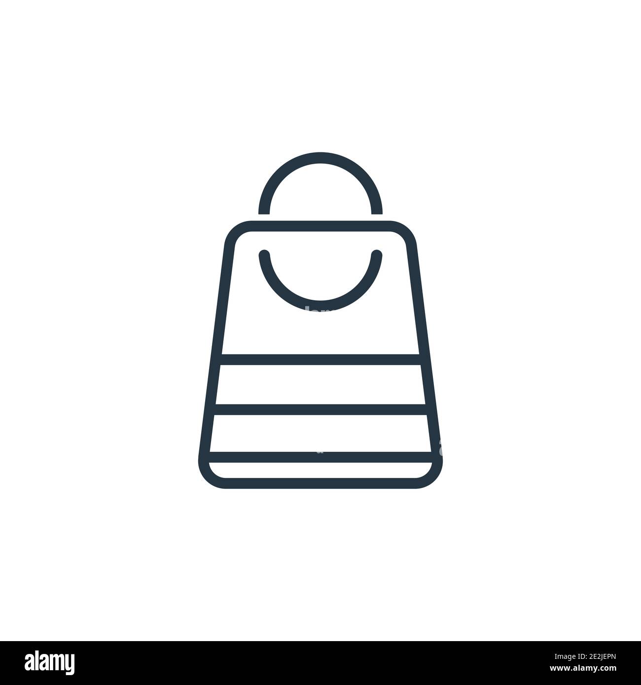 Shop outline vector icon. Thin line black shop icon, flat vector simple ...
