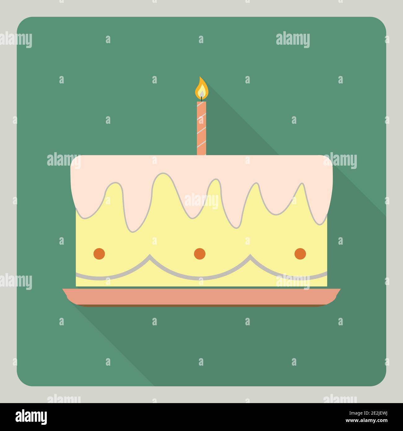 Traditional birthday cake Stock Vector Images - Alamy
