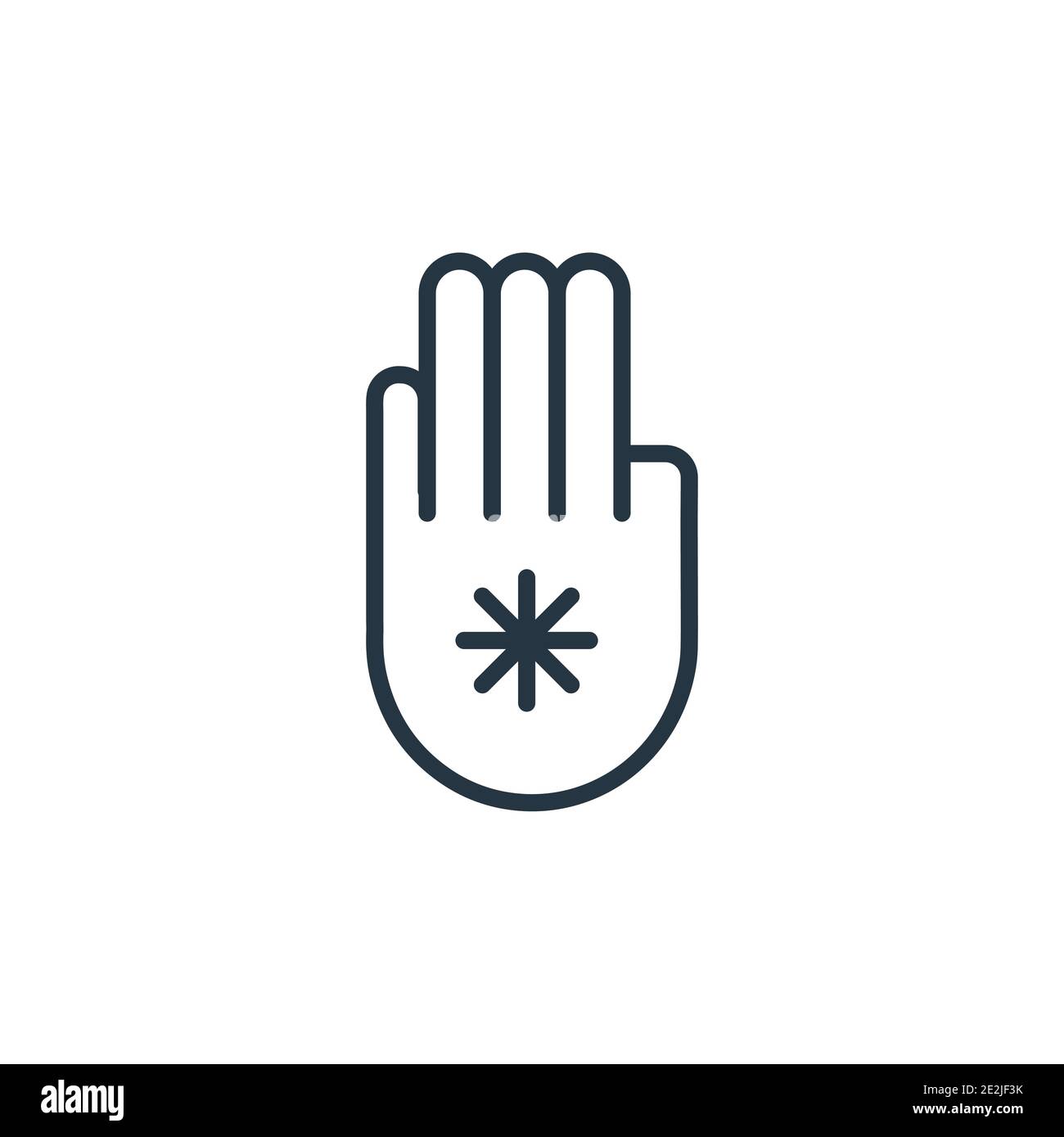 Karma outline vector icon. Thin line black karma icon, flat vector simple element illustration ...