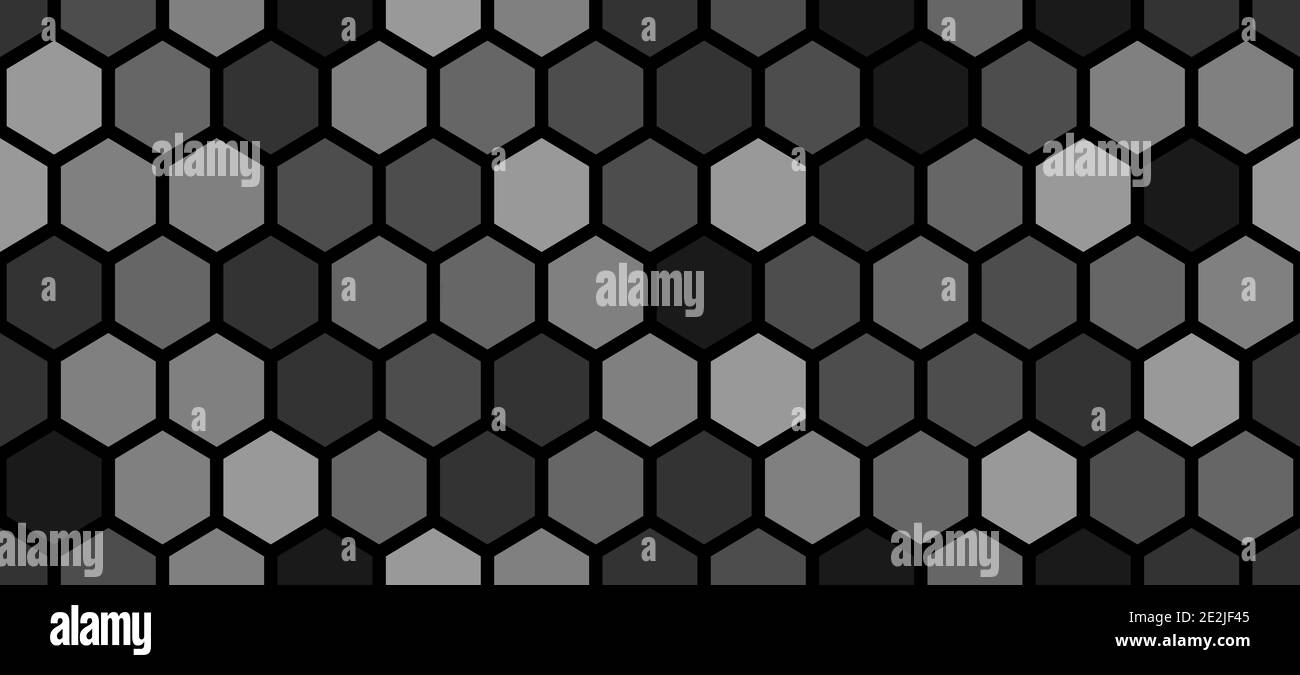 Abstract hexagonal background geometric grid seamless pattern Stock ...
