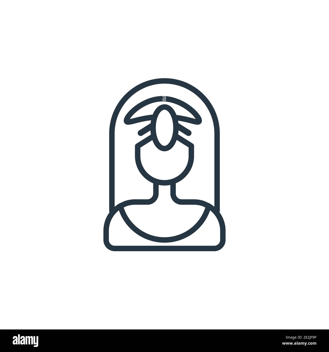 Indra outline vector icon. Thin line black indra icon, flat vector ...