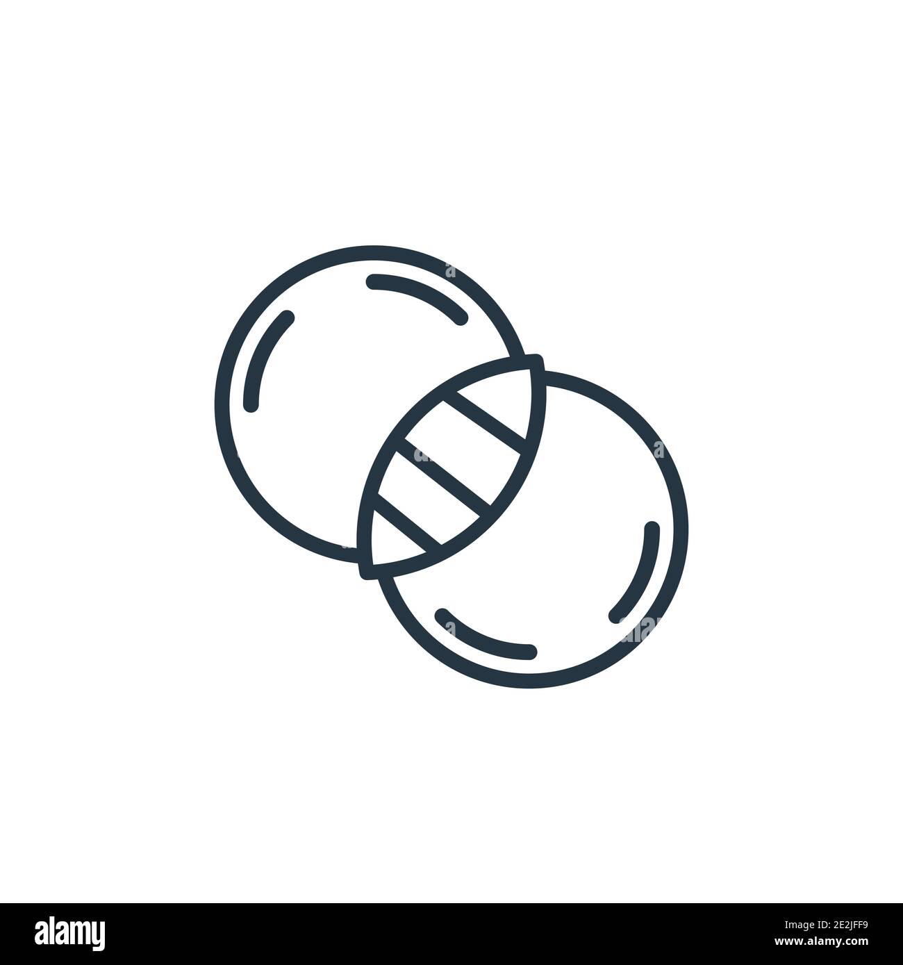 Unite outline vector icon. Thin line black unite icon, flat vector ...