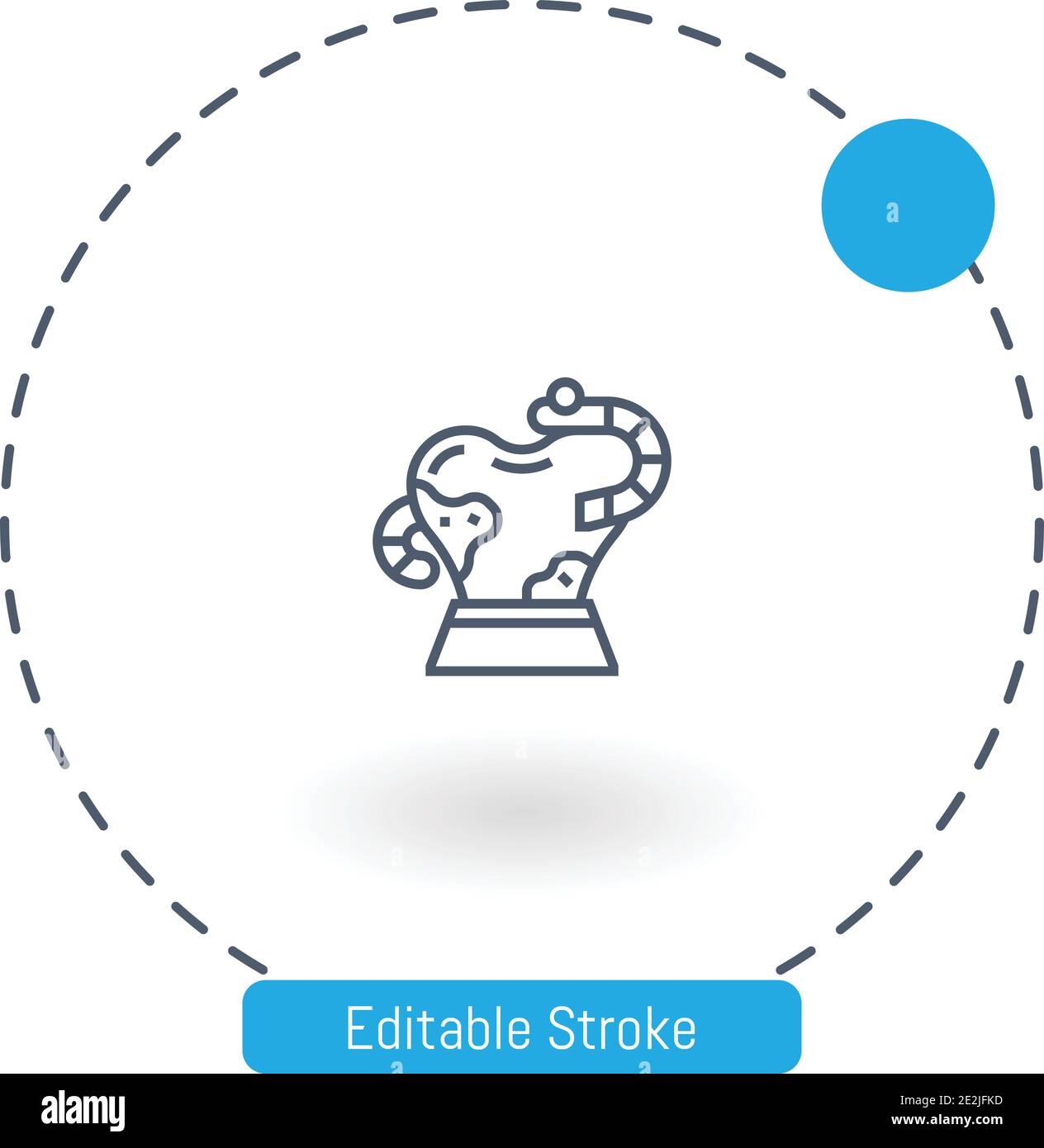 broken vector icon editable stroke outline icons for web and mobile ...