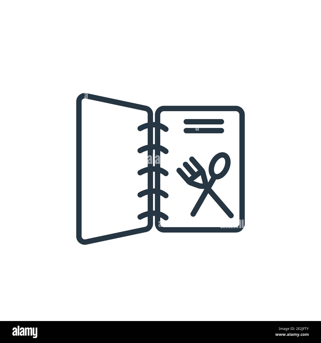 Menu outline vector icon. Thin line black menu icon, flat vector simple ...