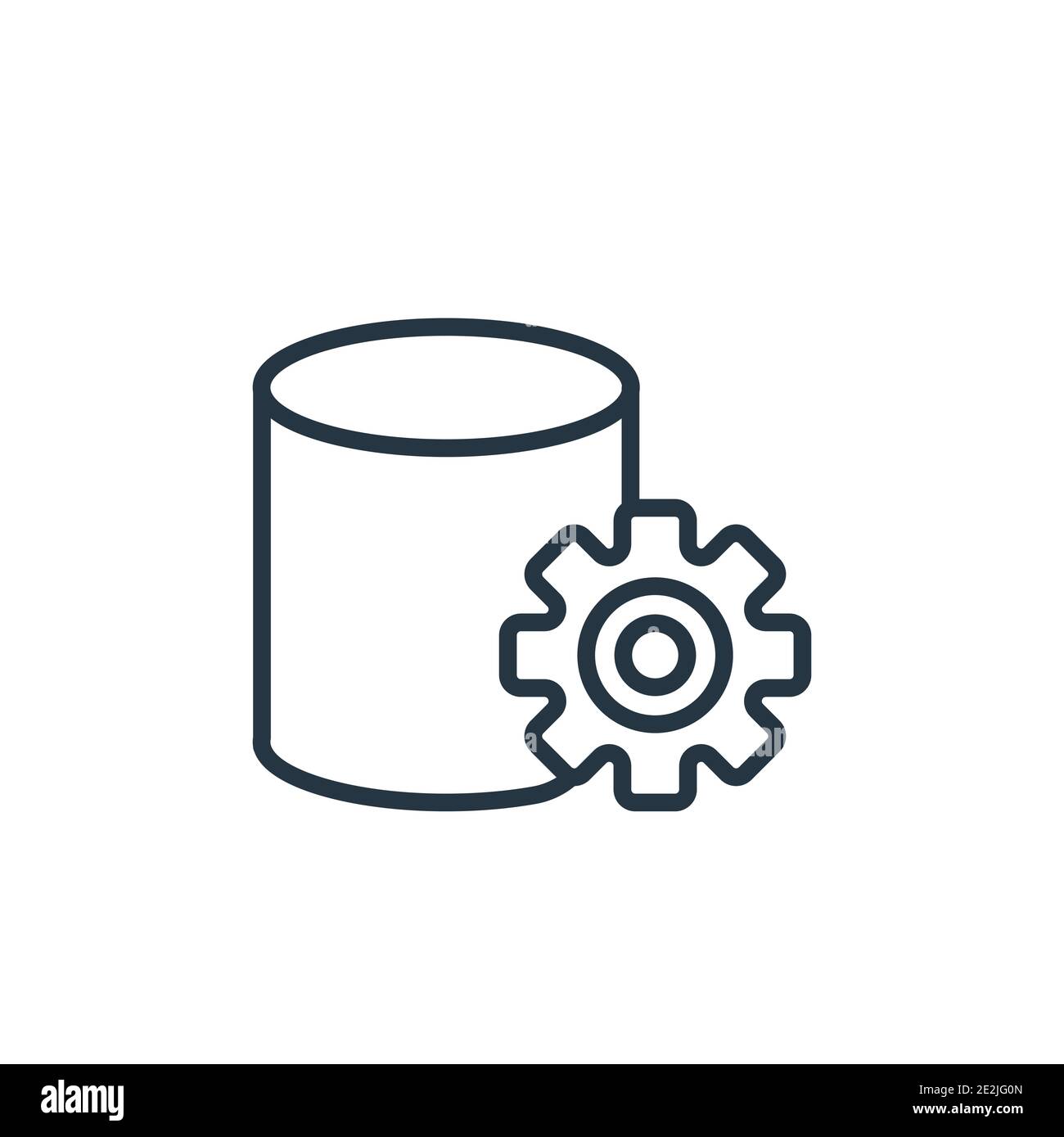 Properties outline vector icon. Thin line black properties icon, flat ...