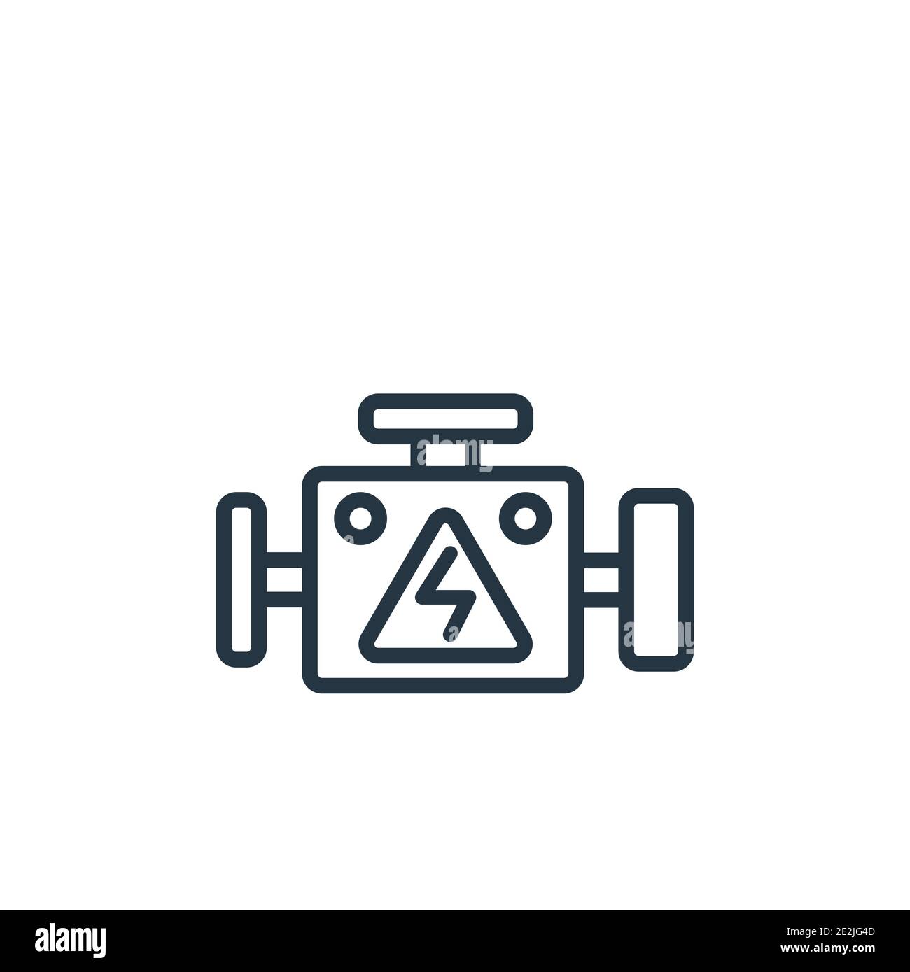 Engine problems outline vector icon. Thin line black engine problems ...