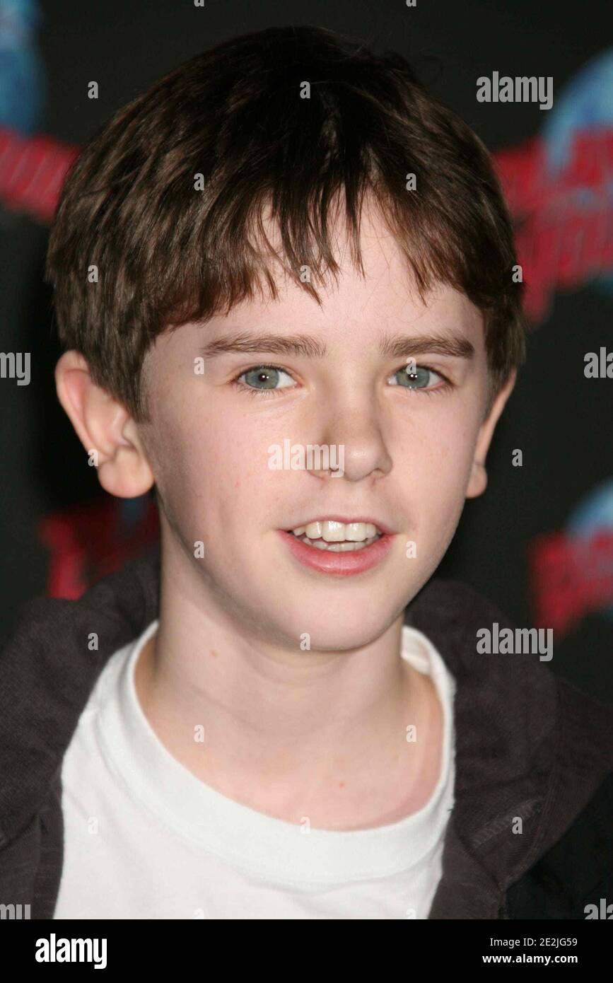 Freddie Highmore attends a memorabilia presentation for "Arthur and the ...