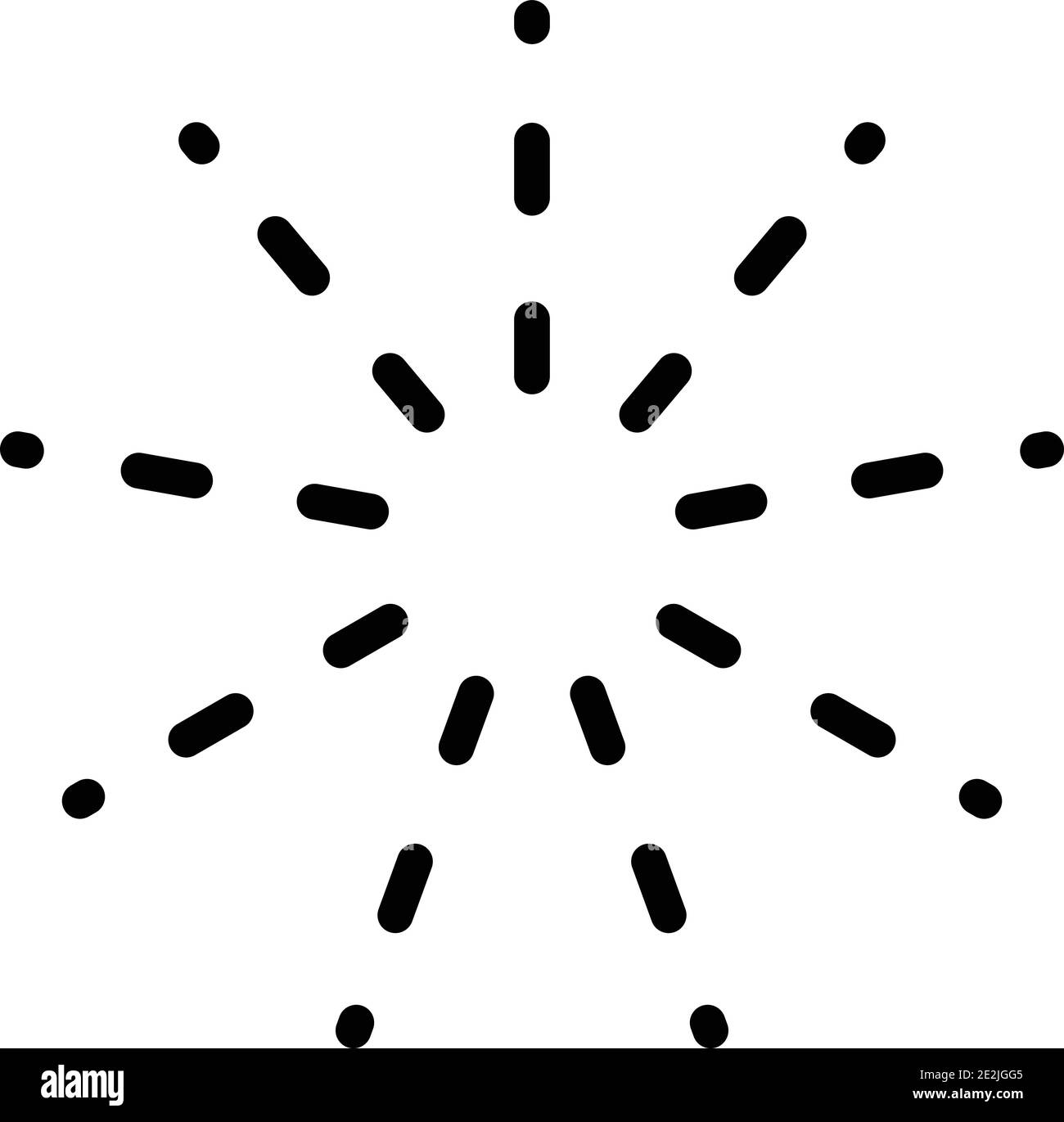 Firework spark icon. Outline firework spark vector icon for web design ...