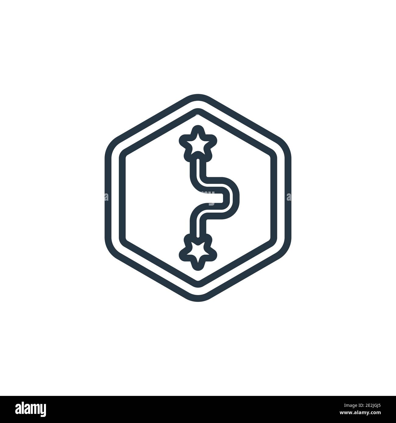 Line Segment Outline Vector Icon Thin Line Black Line Segment Icon Flat Vector Simple Element