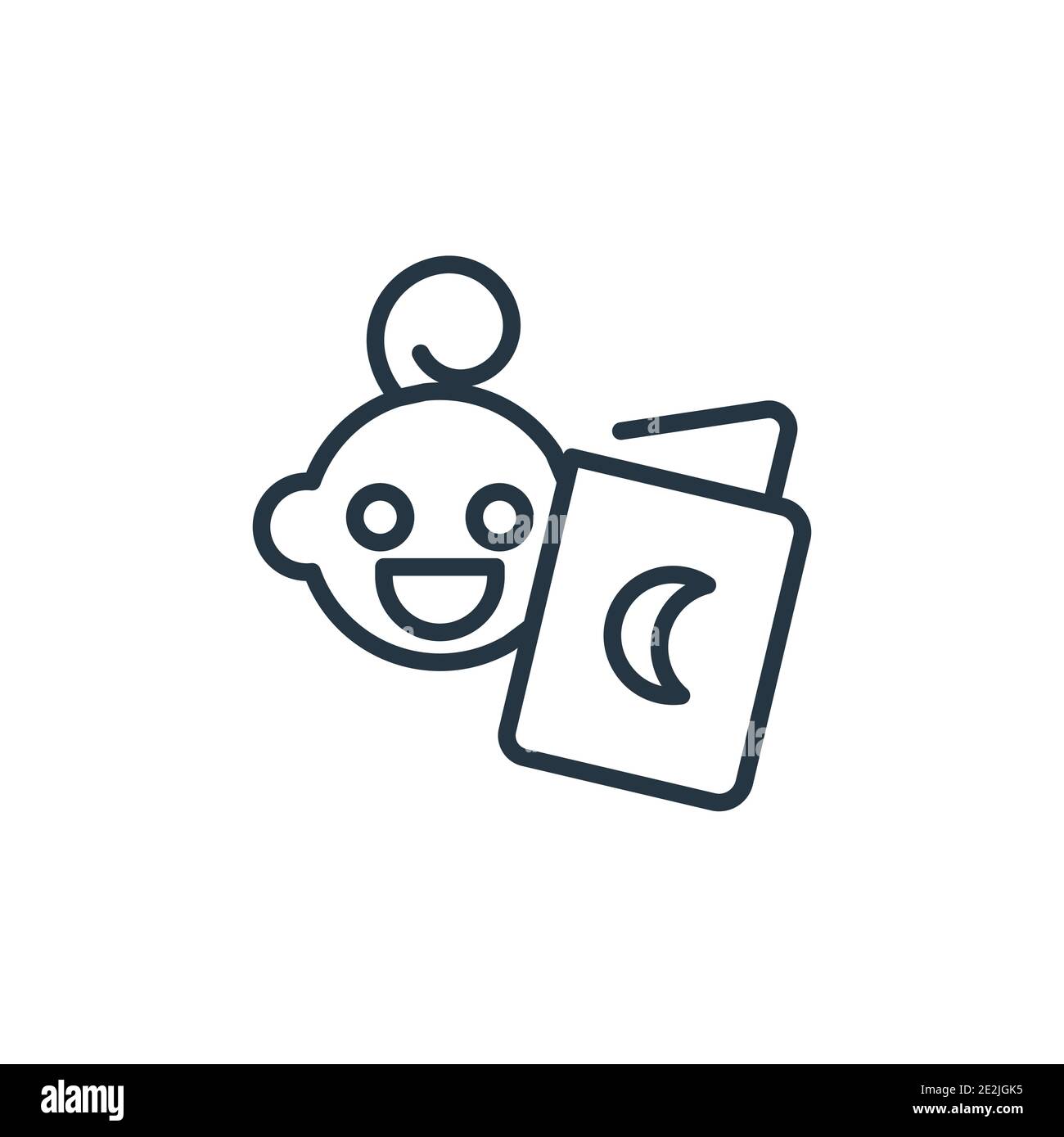 Tale outline vector icon. Thin line black tale icon, flat vector simple ...