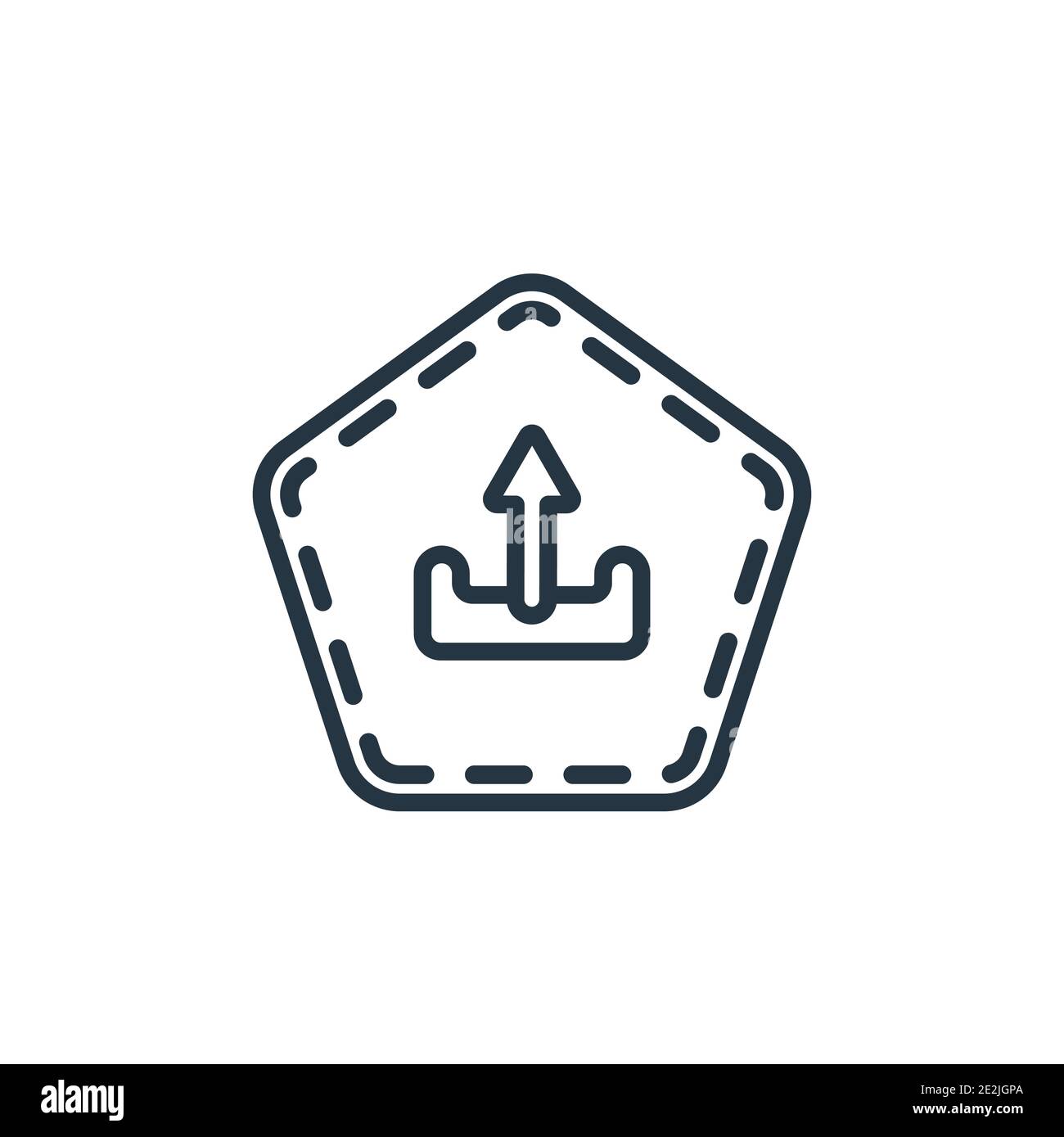 Output outline vector icon. Thin line black output icon, flat vector ...