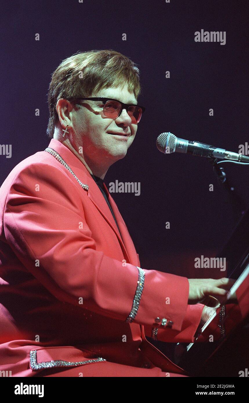 Elton John In Concert At the Don Valley Arena in Sheffield, UK. 26th ...