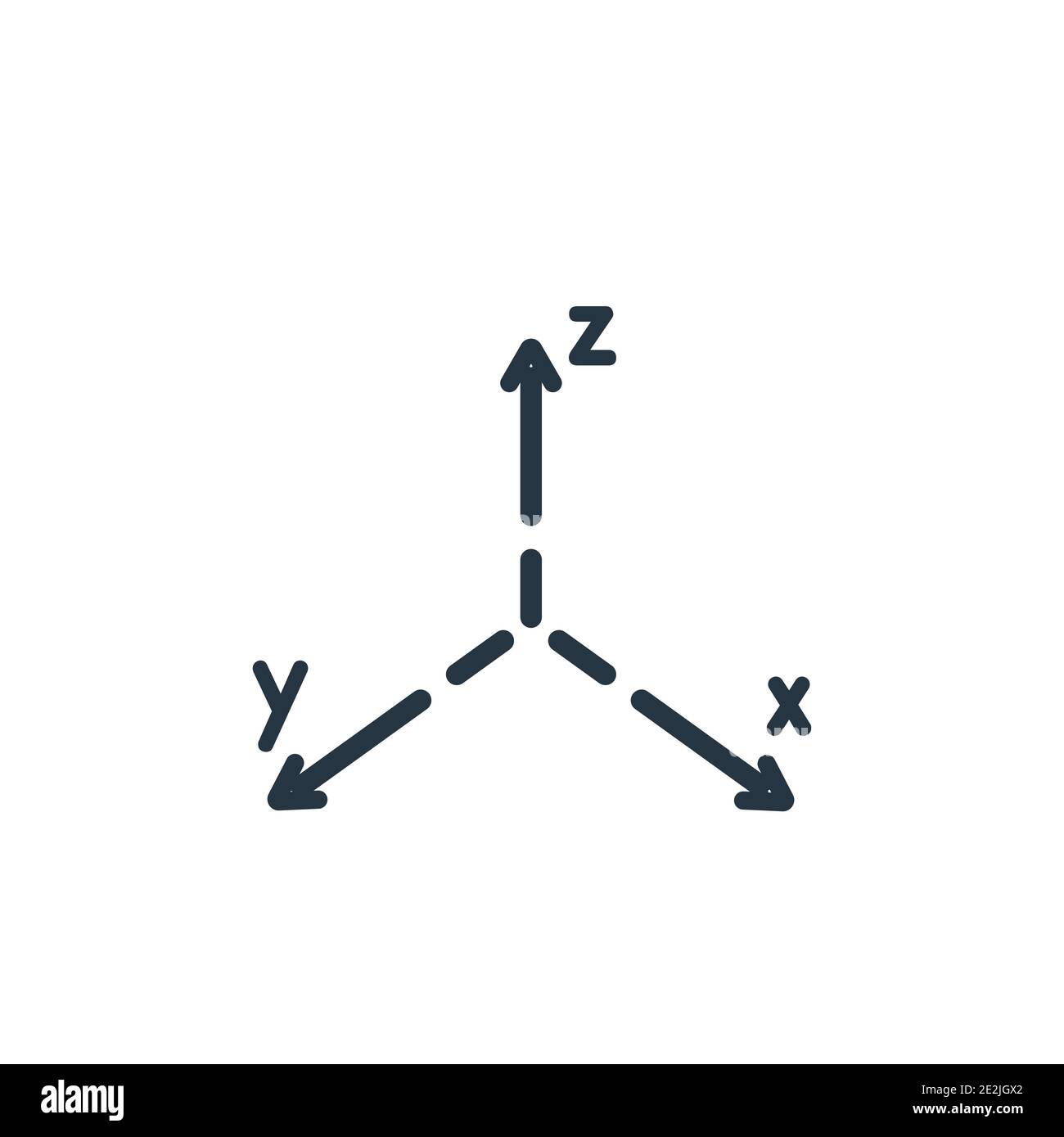 Coordinates Outline Vector Icon Thin Line Black Coordinates Icon Flat Vector Simple Element
