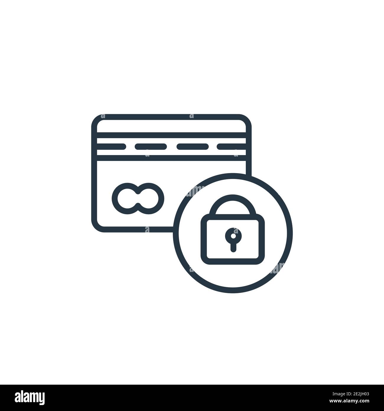 Credit limit outline vector icon. Thin line black credit limit icon ...