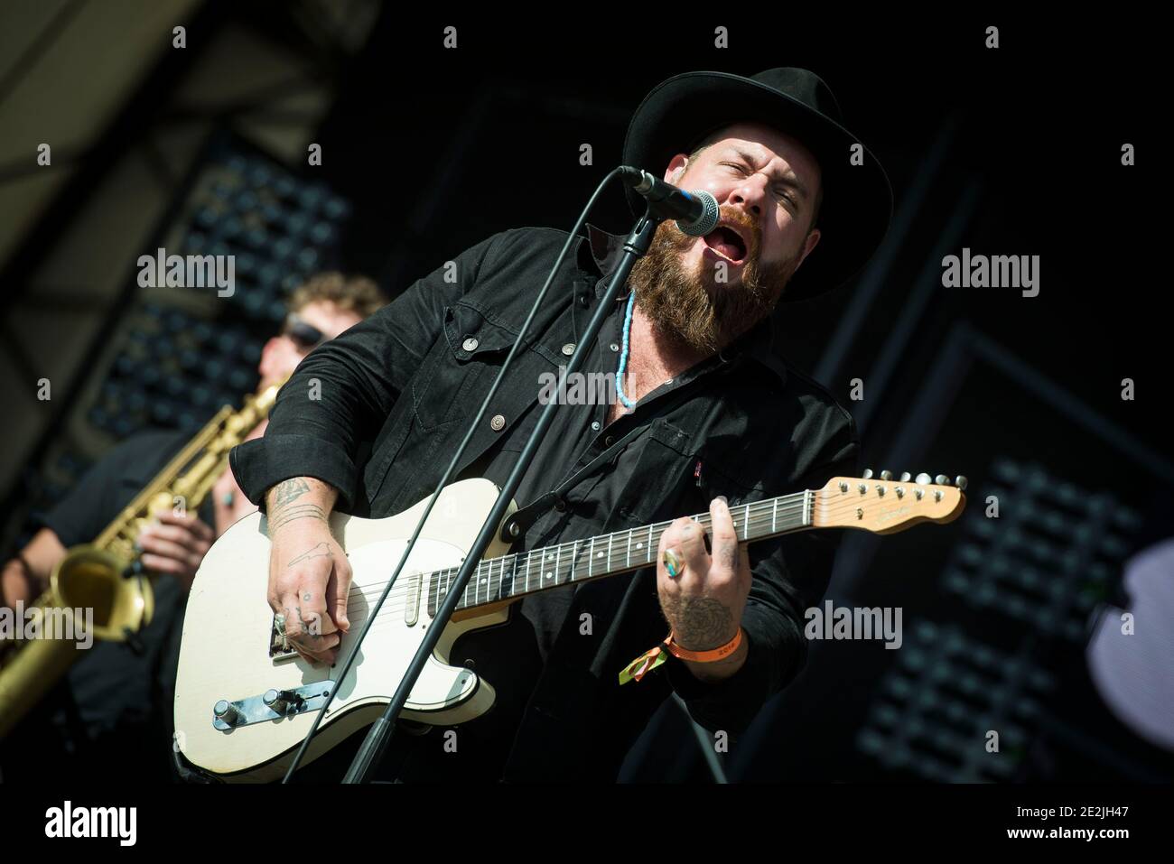 Nathaniel Rateliff performs live on stage at Citadel Festival, Victoria ...