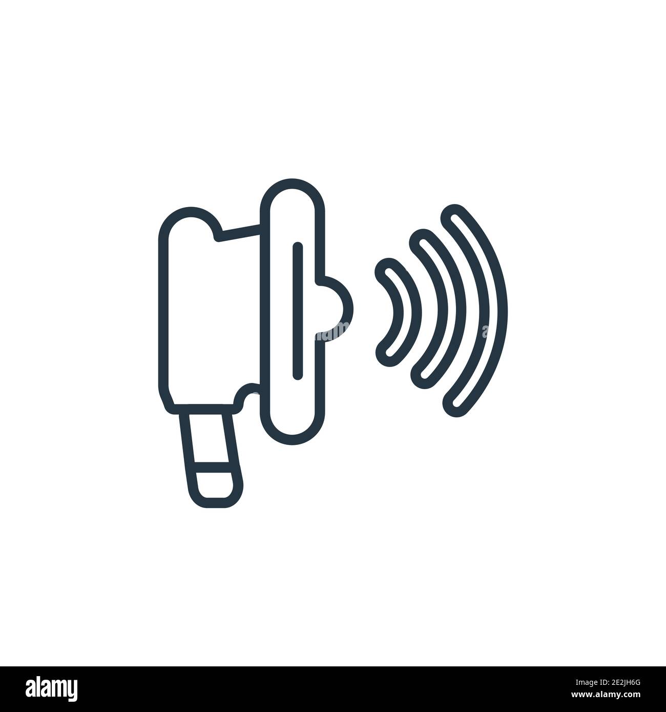 Agitation outline vector icon. Thin line black agitation icon, flat ...