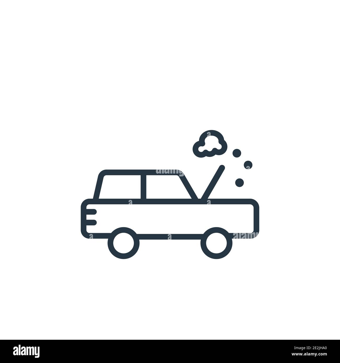 Total loss outline vector icon. Thin line black total loss icon, flat ...