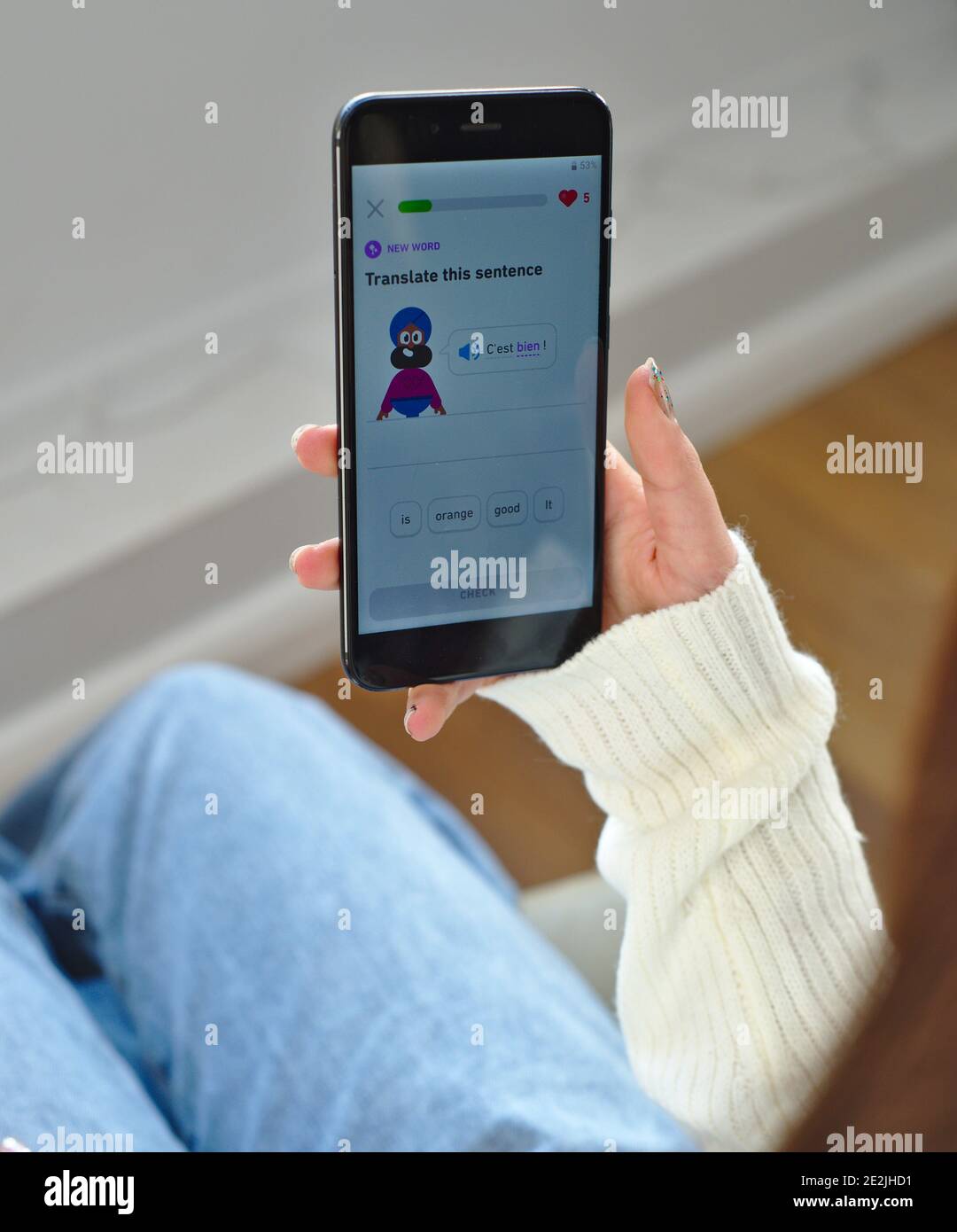Duolingo french hi-res stock photography and images - Alamy