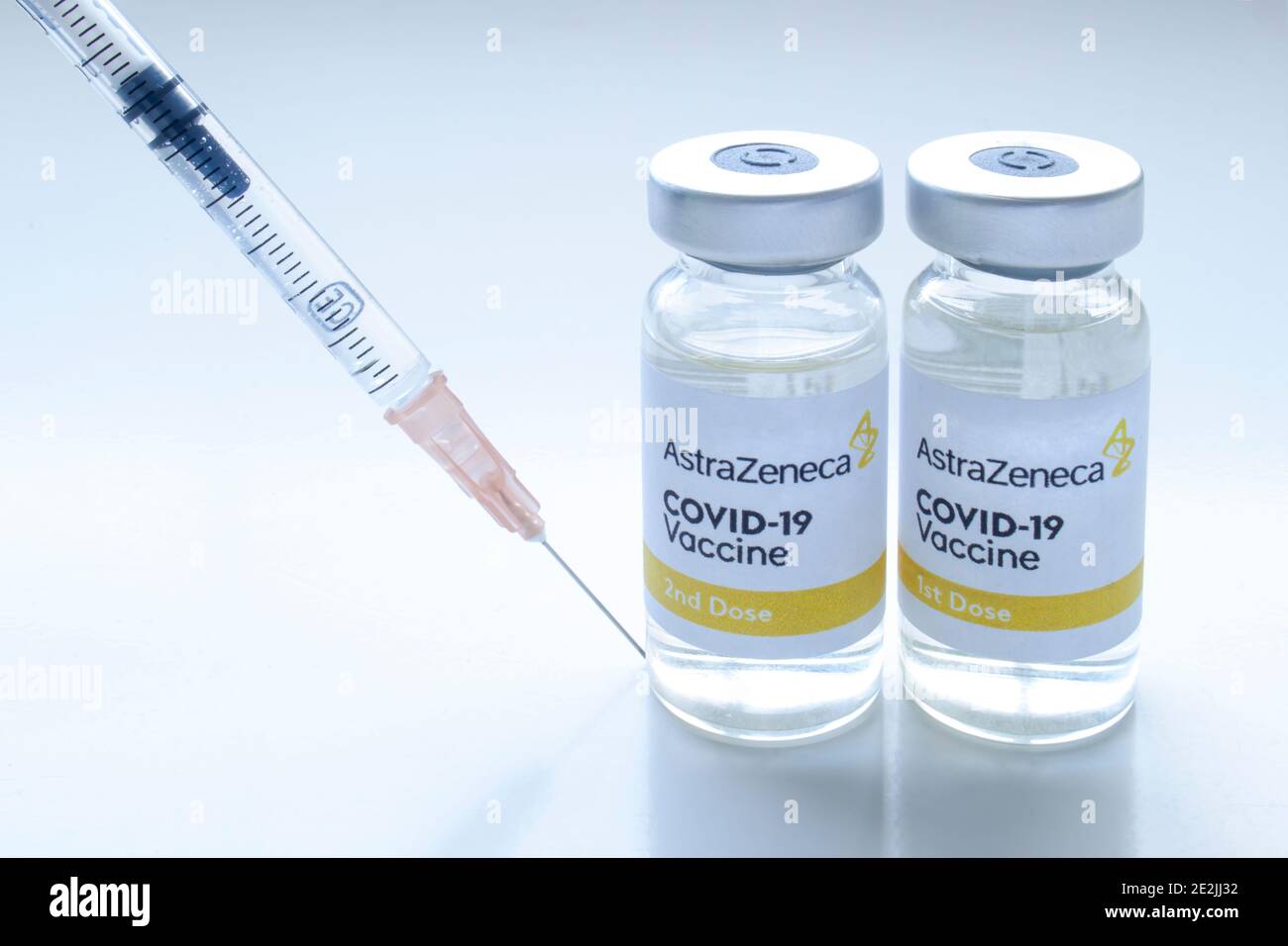 Calgary, Alberta, Canada. Dec 31, 2020. AstraZeneca Covid-19 vaccines ...