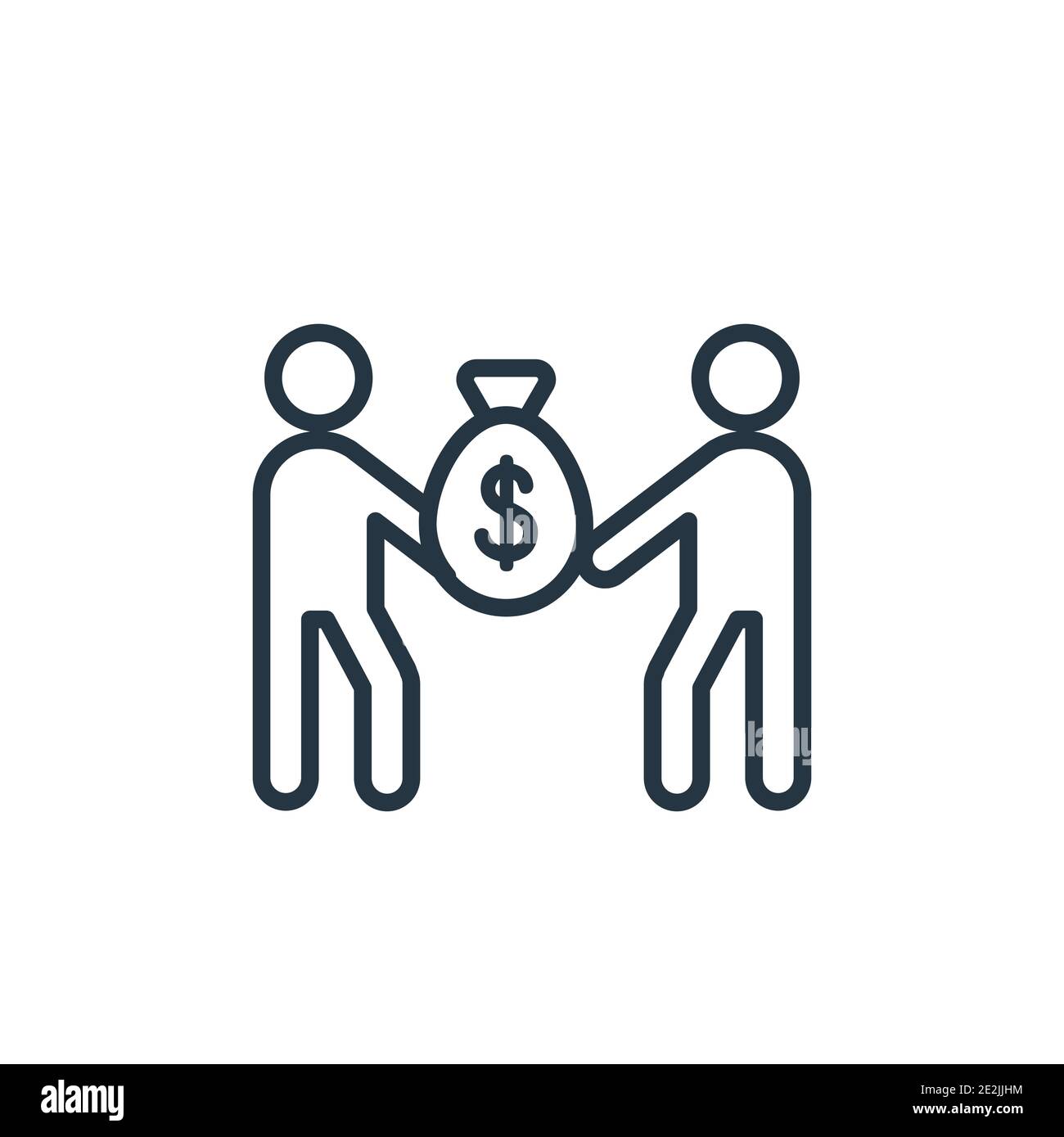 Give over outline vector icon. Thin line black give over icon, flat ...