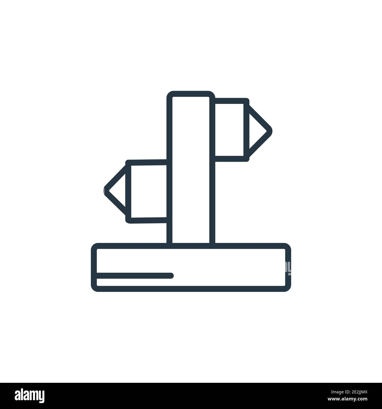 Vintage sign posts outline vector icon. Thin line black vintage sign ...